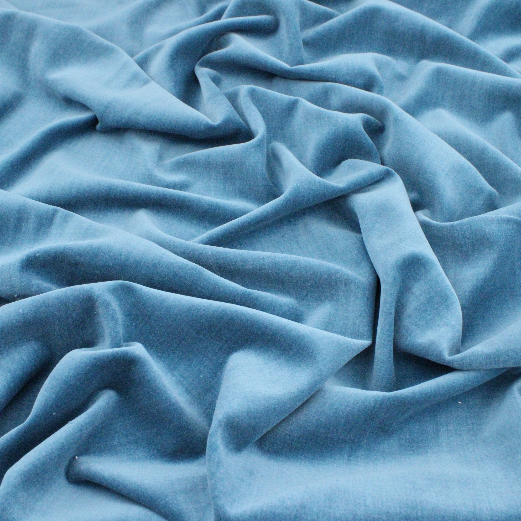 Genoa Pure 100% Cotton Velvet Upholstery Fabric - Teal – Lullabee Fabrics