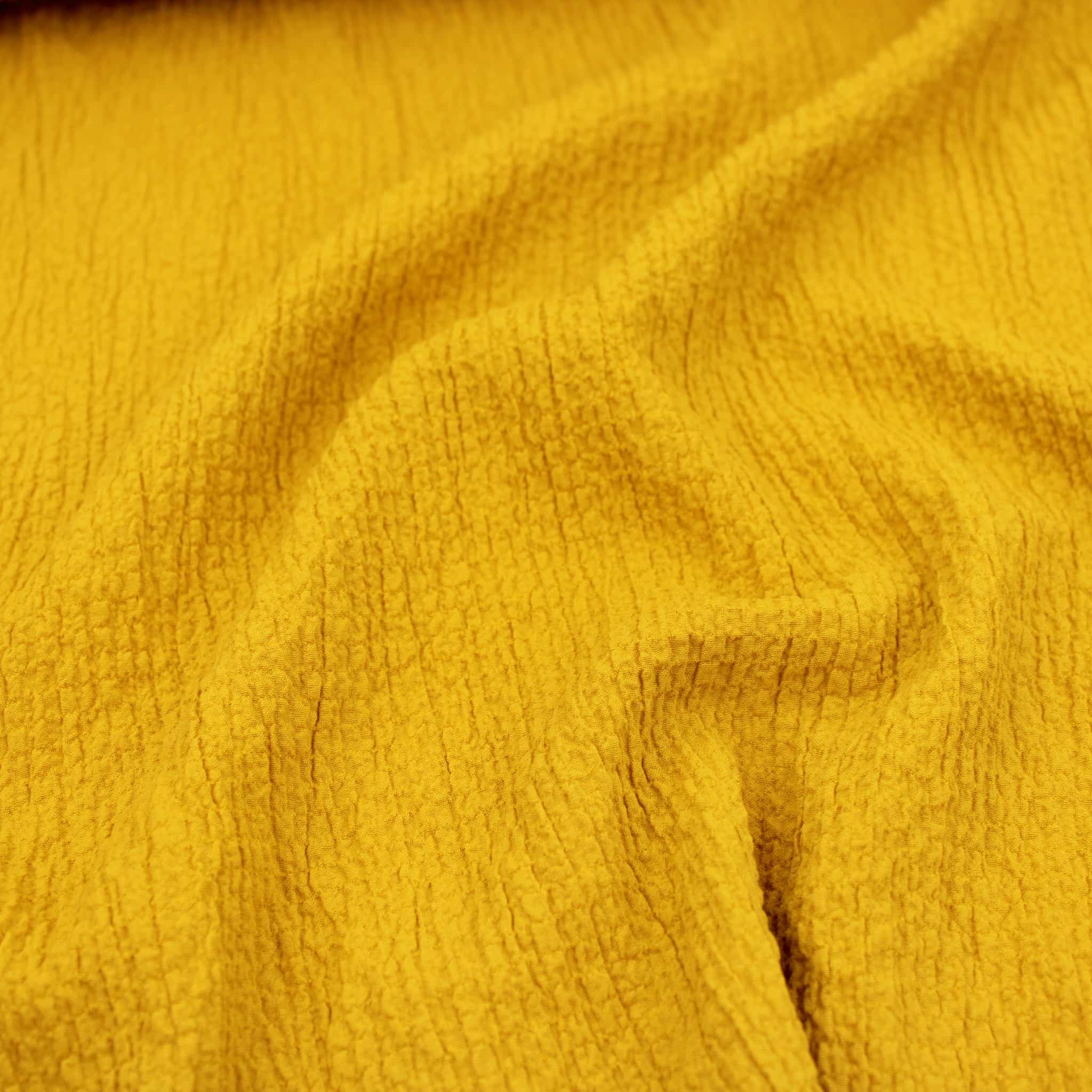 Plain Solid Rayon Crinkle Seersucker - Gold – Lullabee Fabrics