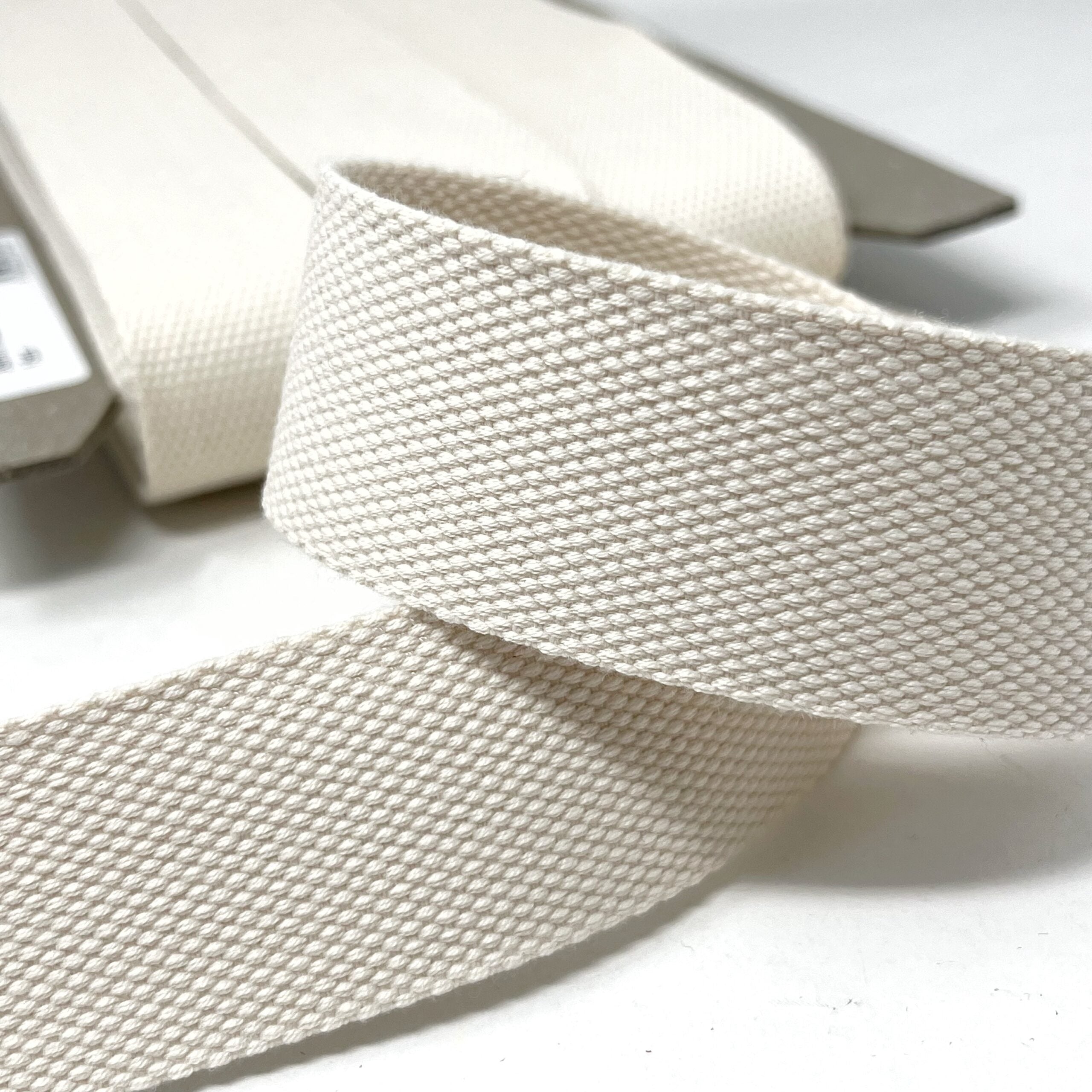 38mm Cotton Blend Bag Making Webbing Strong Strap Material - Natural ...