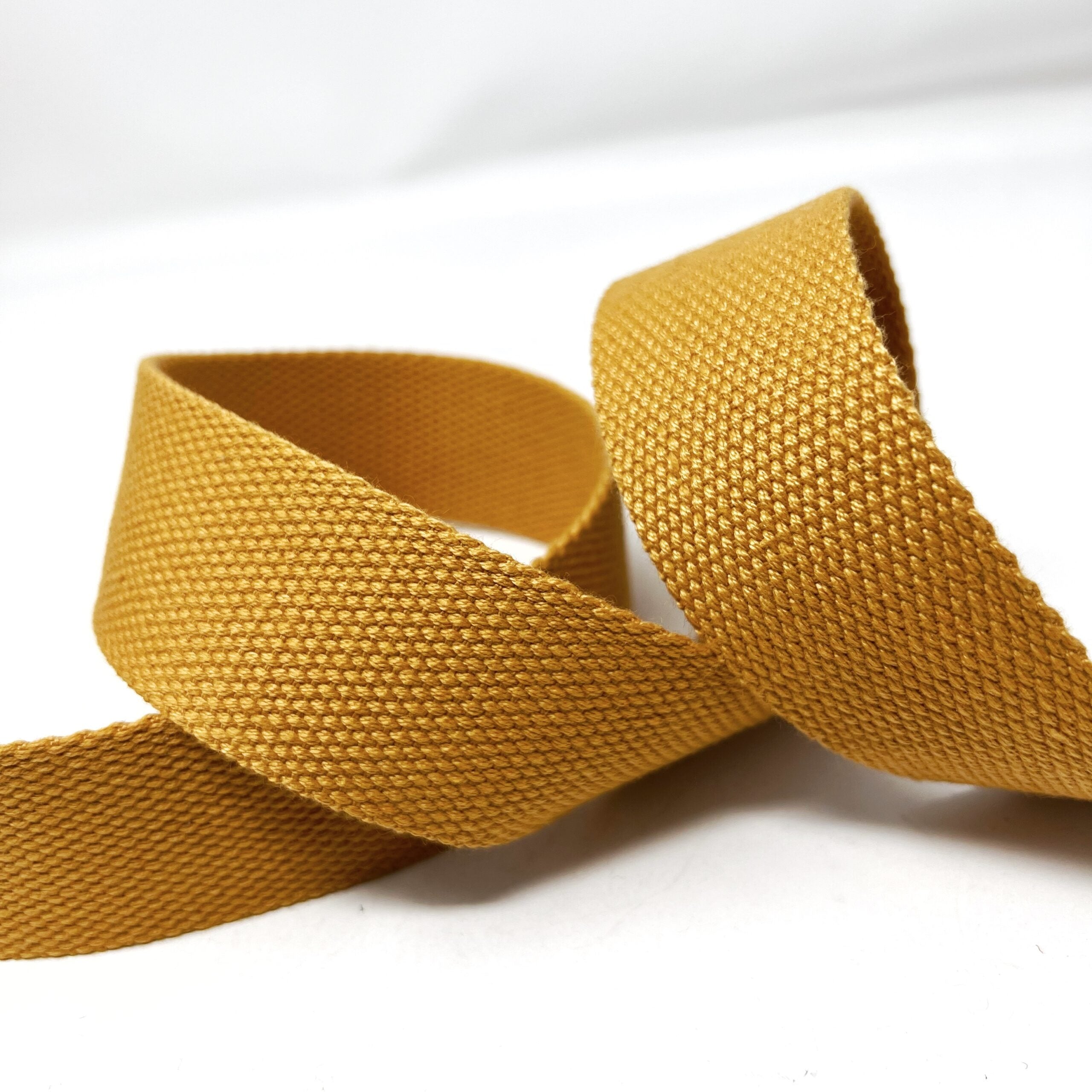 38mm Cotton Blend Bag Making Webbing Strong Strap Material - Ochre ...
