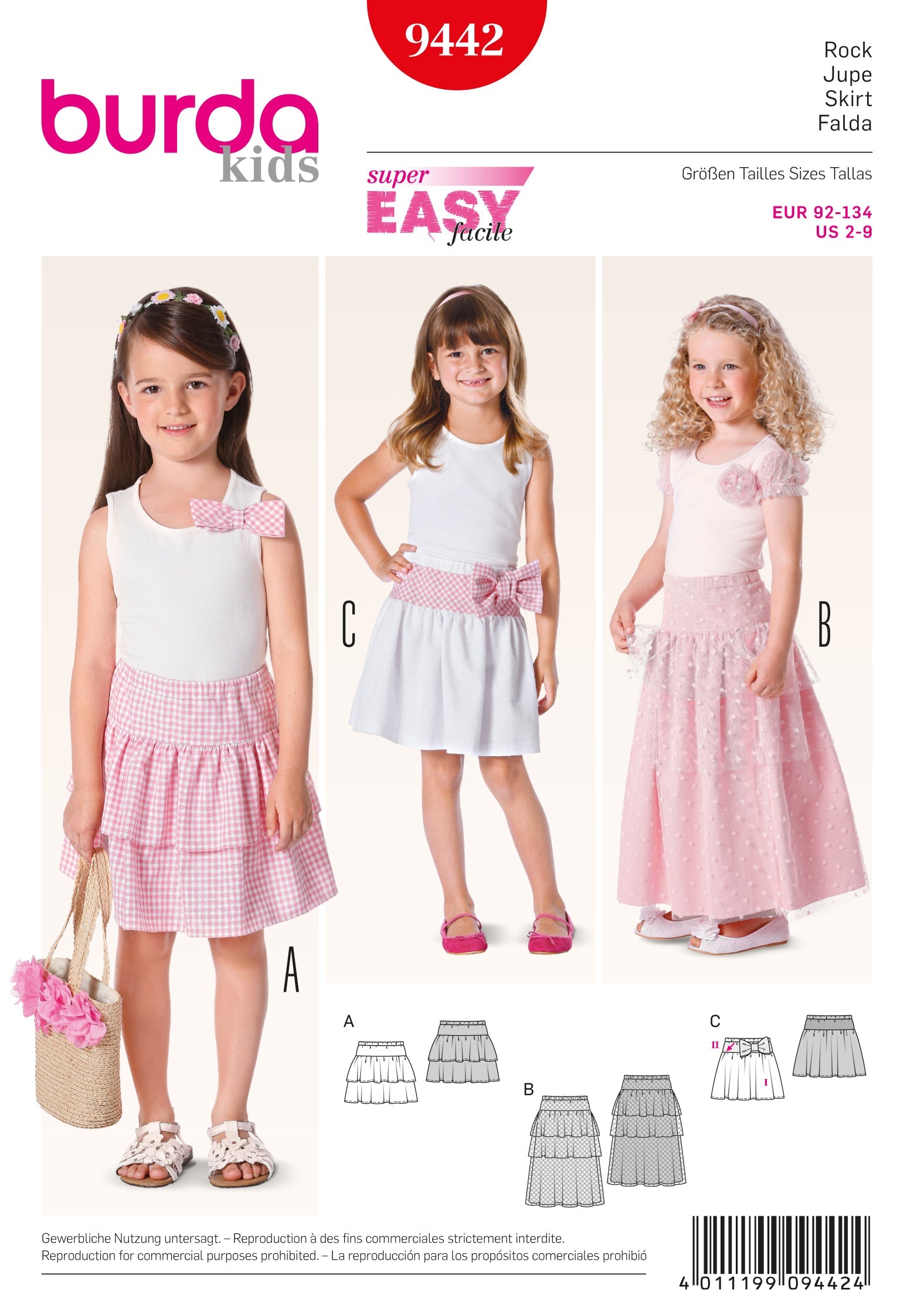 Burda Style Children's Fashion Sewing Pattern for Creative Projects B9 ...