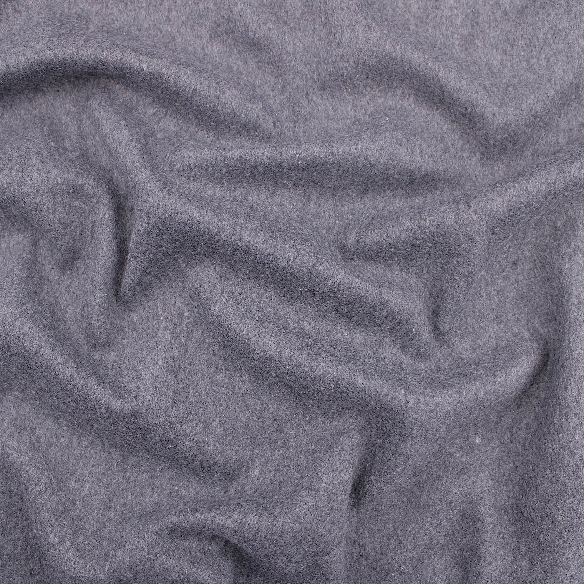 Brushed Fleece Loopback Loungewear Cotton Mix Fabric - Grey – Lullabee ...