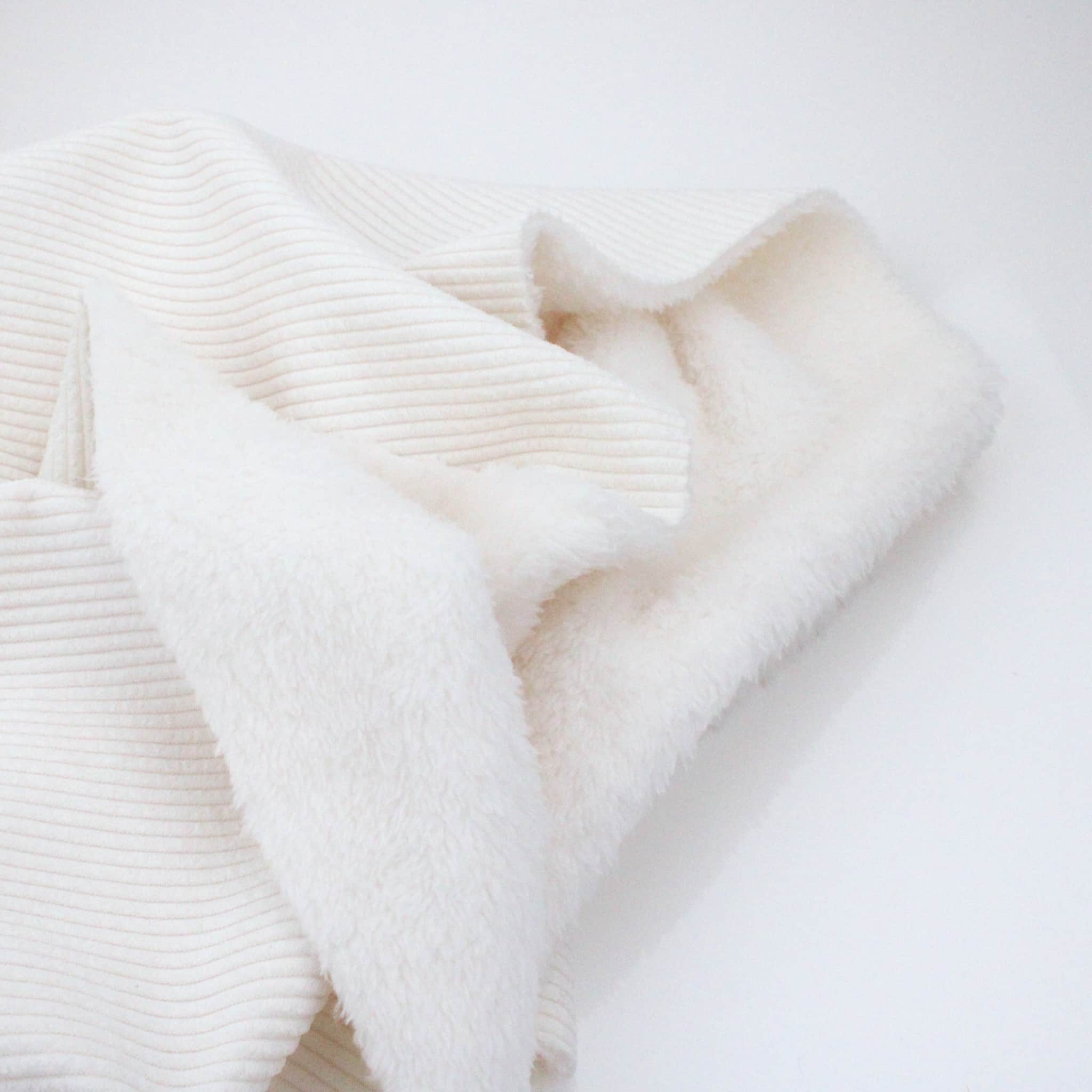 Bubble Faux Fur Corduroy Sherpa 6 Wale - Cream – Lullabee Fabrics