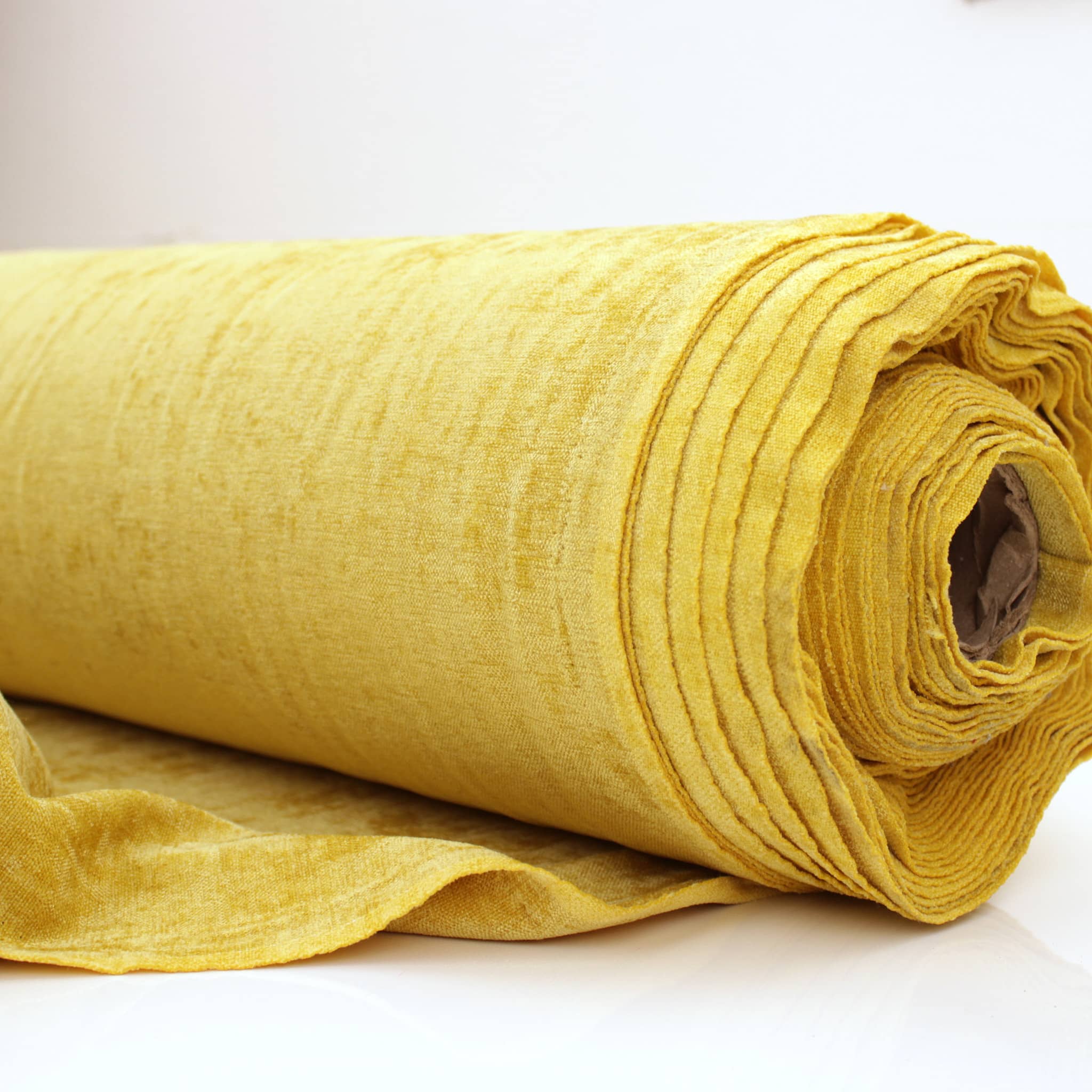 Chenille Sofa Upholstery - Mustard Gold – Lullabee Fabrics