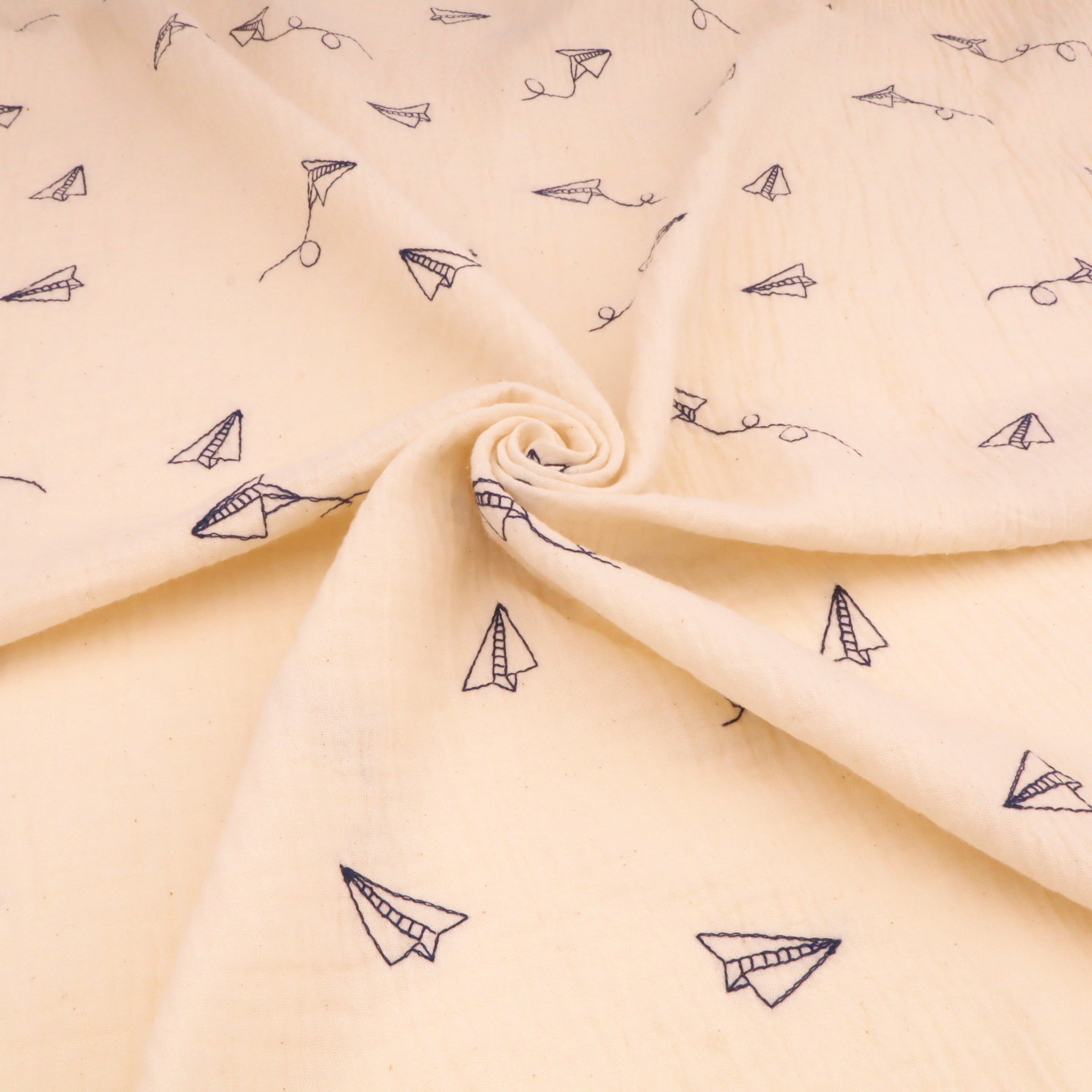 Colette Yarn Dyed Cotton Double Gauze Crinkle Dressmaking Fabric - Pap ...