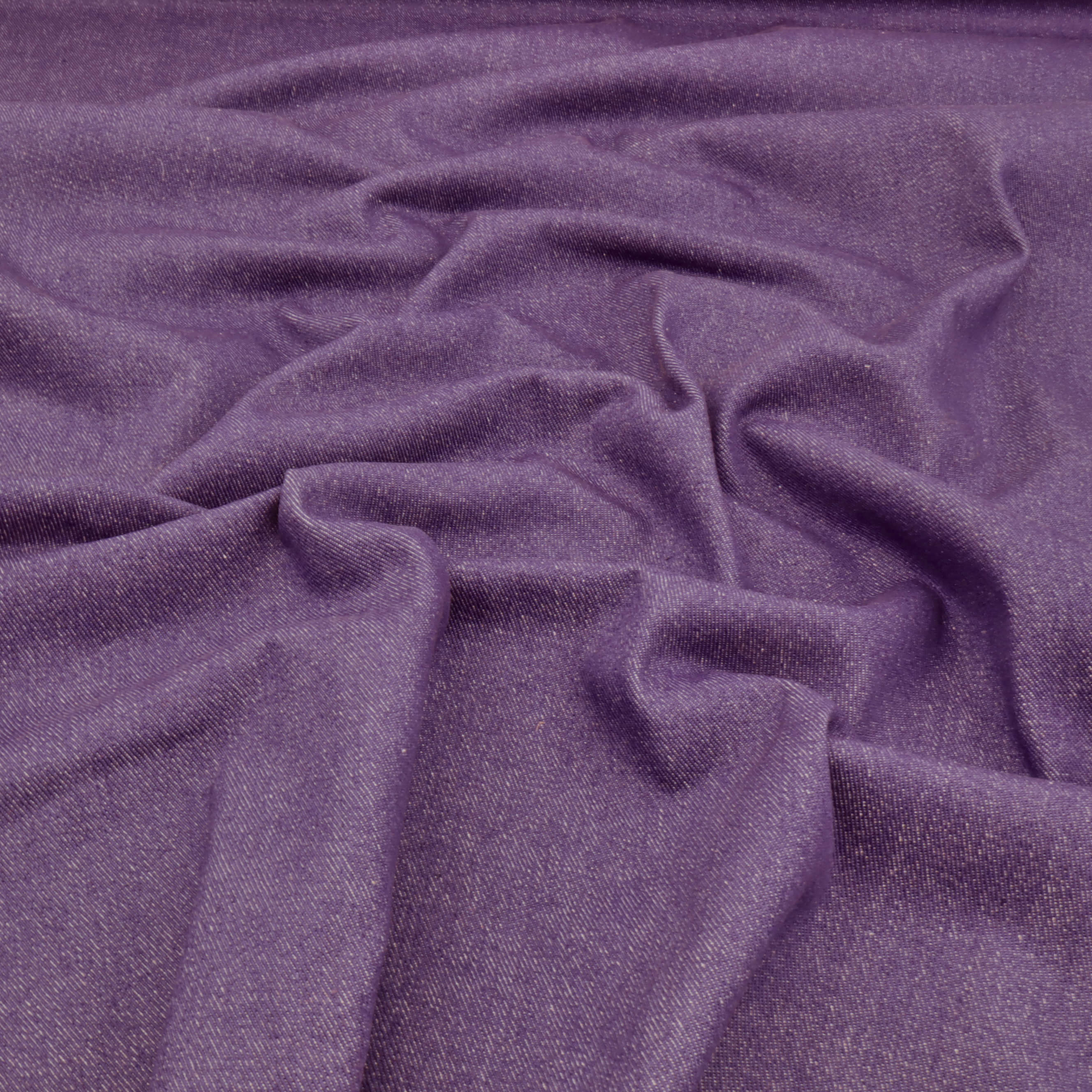 Denim 10 oz Pure Cotton Jacketing Dressmaking Fabric - Purple ...