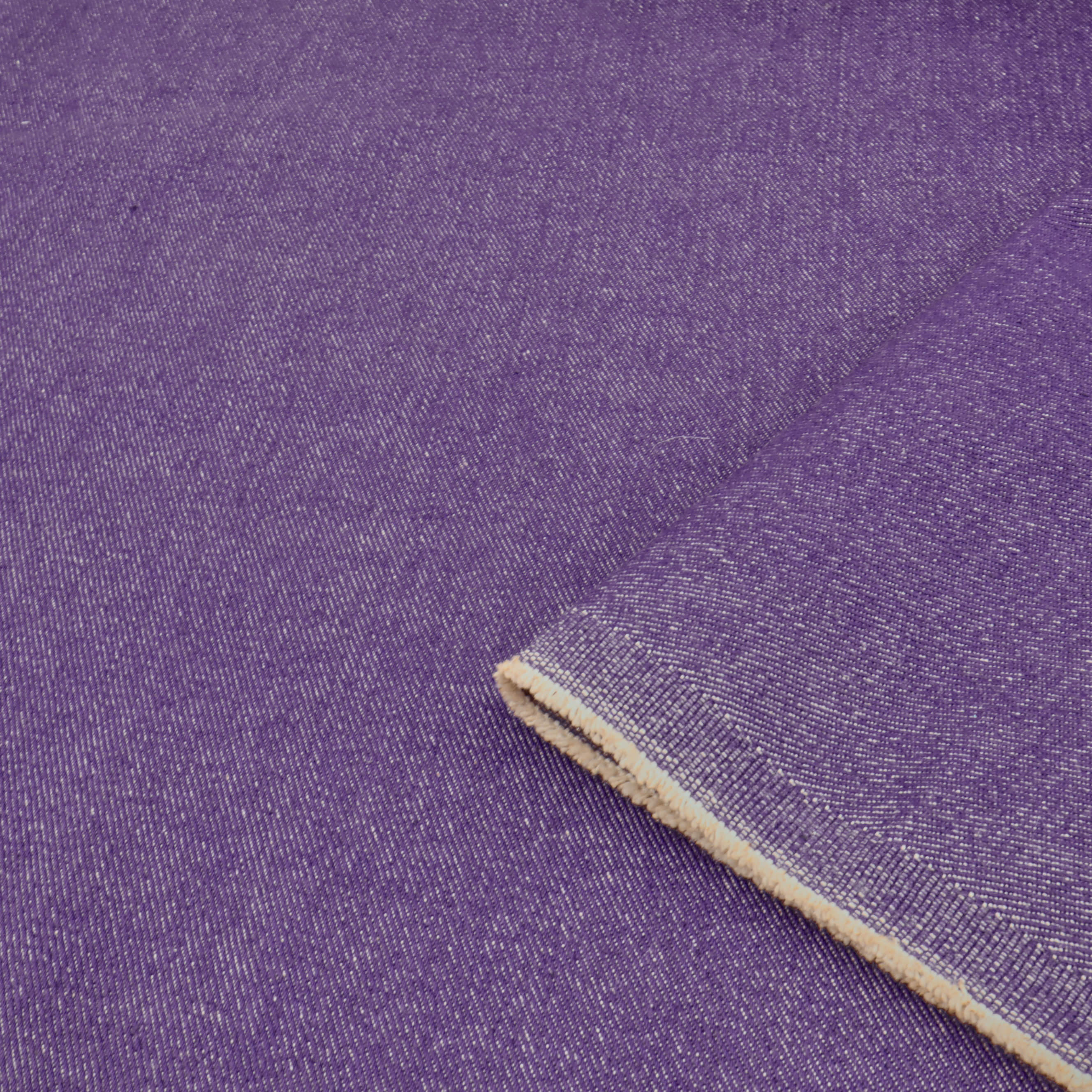 Denim 10 oz Pure Cotton Jacketing Dressmaking Fabric - Purple ...