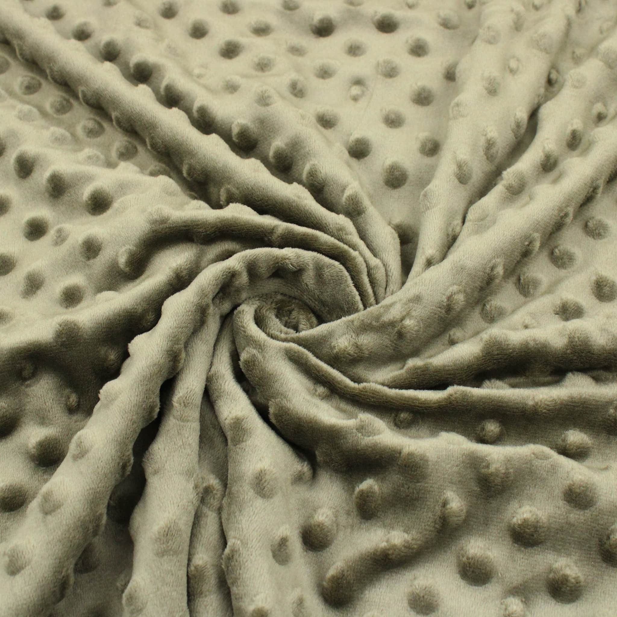 Dimple Dot Soft Fleece Fabric - Khaki Green – Lullabee Fabrics