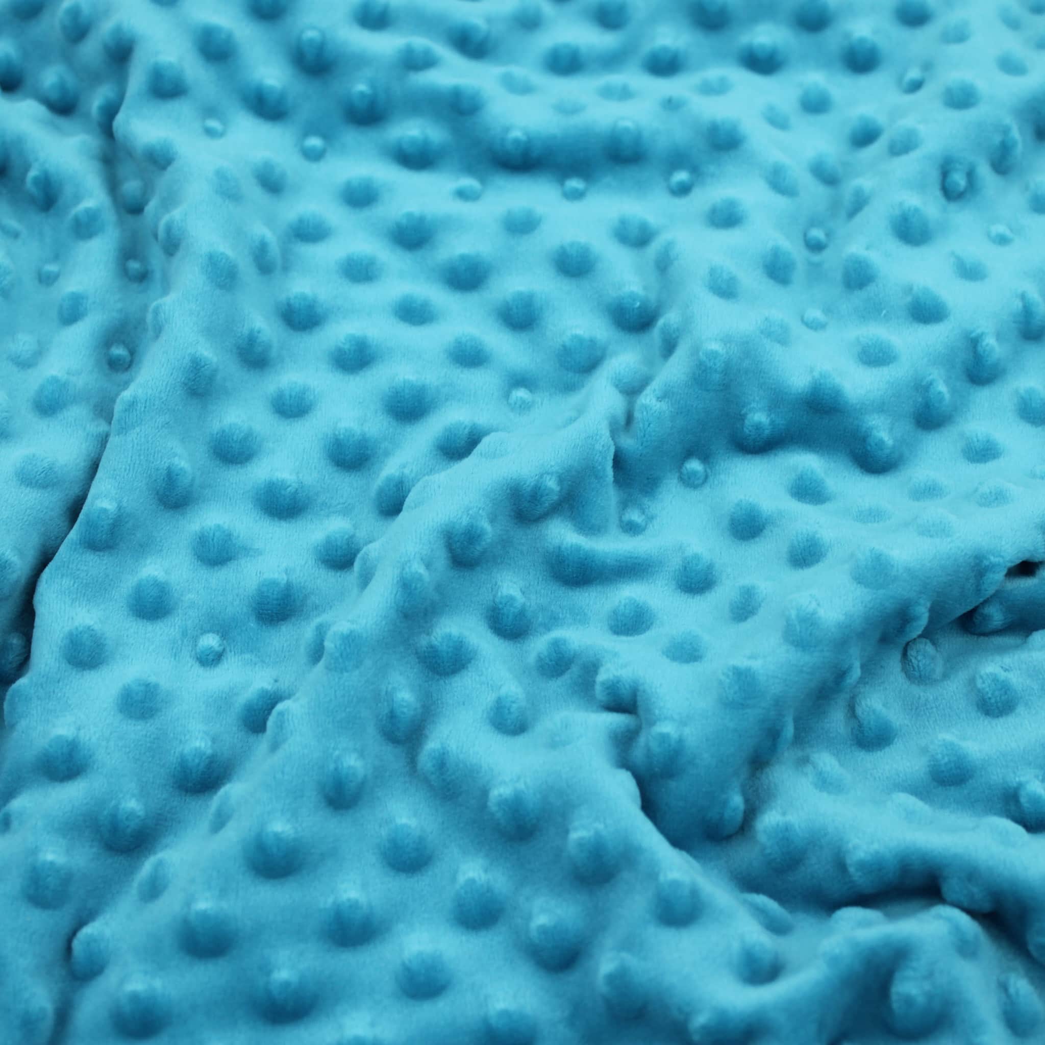 Dimple Dot Soft Fleece Fabric - Turquoise – Lullabee Fabrics