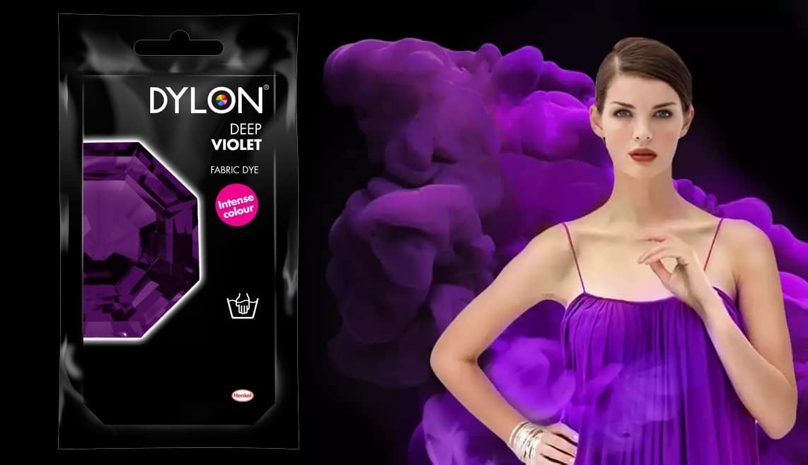 Dylon Hand Dye Fabric Dye Pouch: Vibrant Colour for Delicate Items 50g ...