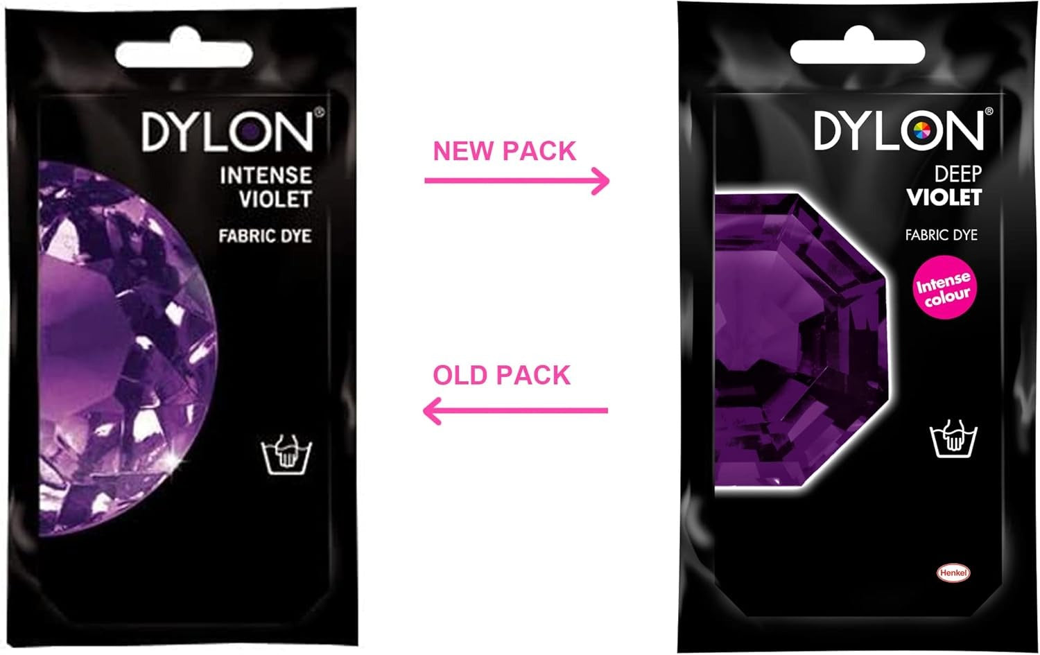 Dylon Hand Dye Fabric Dye Pouch: Vibrant Colour for Delicate Items 50g ...