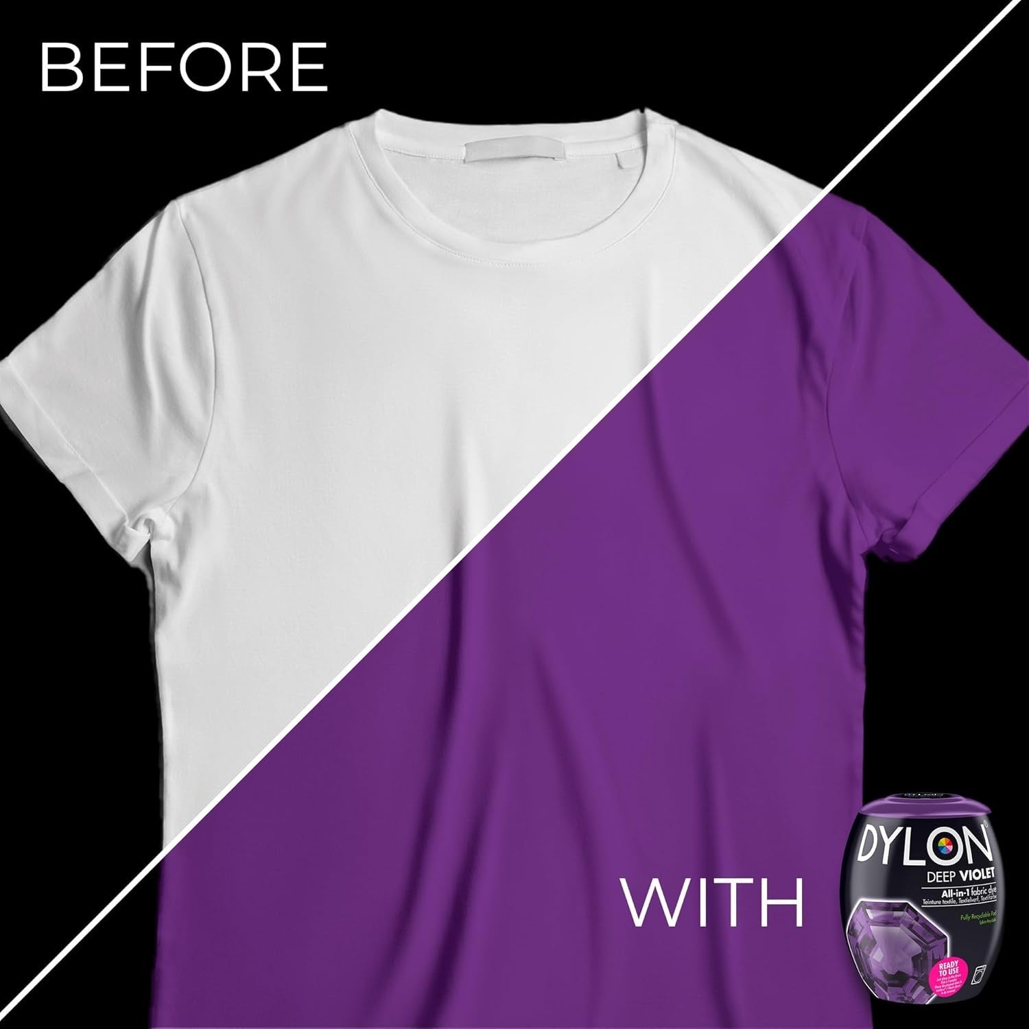 Dylon Washing Machine Fabric Dye Pods: Restore & Revive Clothes - Deep ...