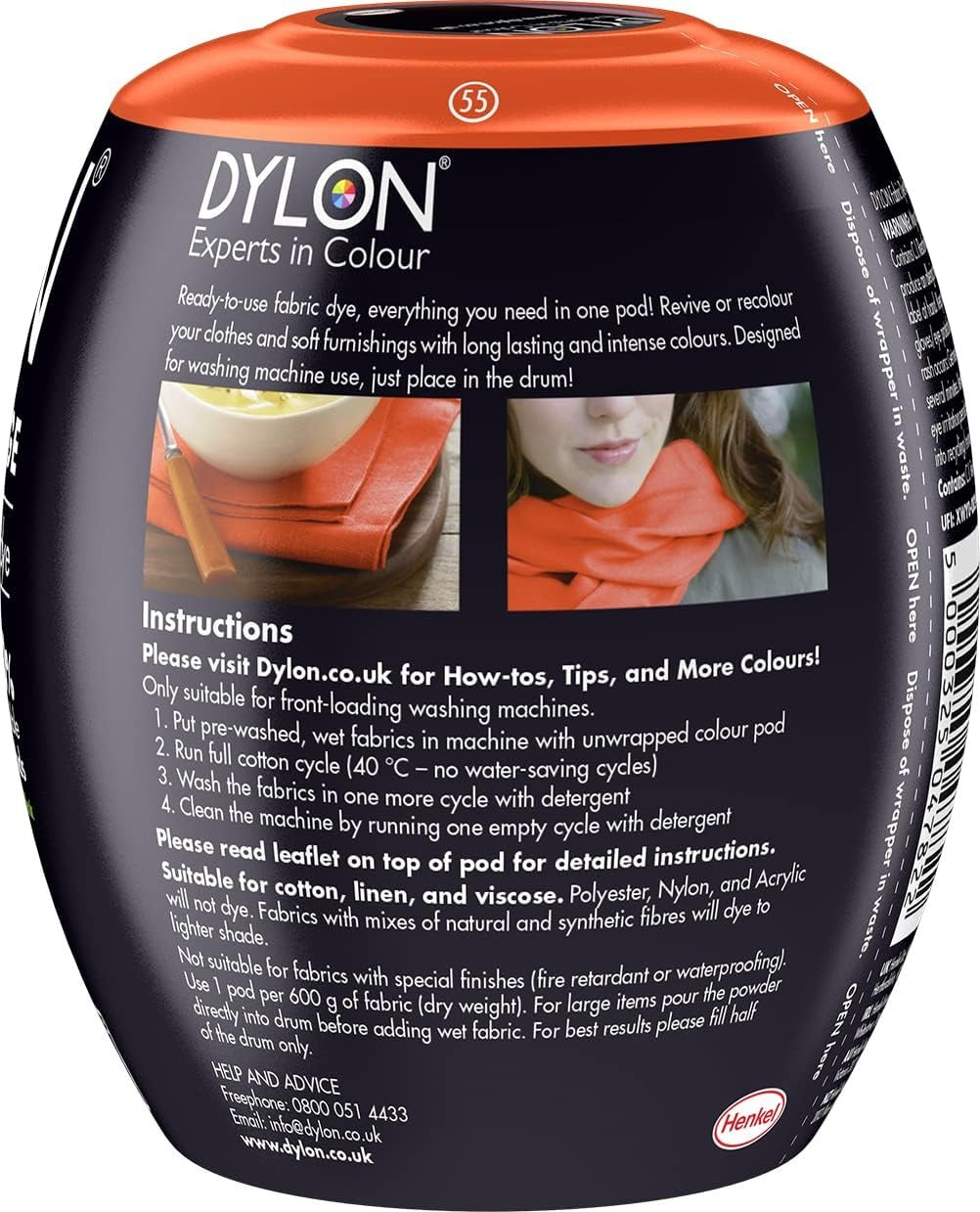 Dylon Washing Machine Fabric Dye Pods: Restore & Revive Clothes - Fres – Lullabee Fabrics