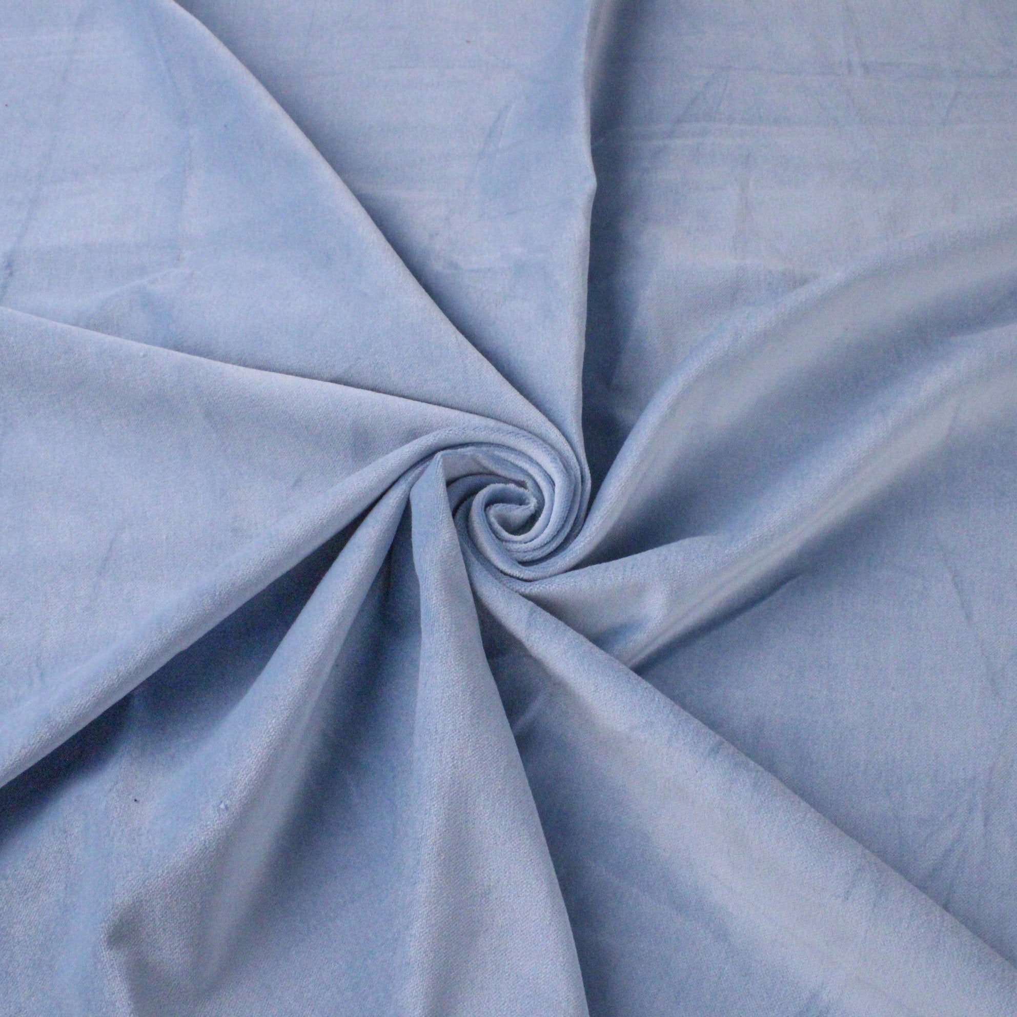 Genoa Pure 100% Cotton Velvet Upholstery Fabric - Blue – Lullabee Fabrics
