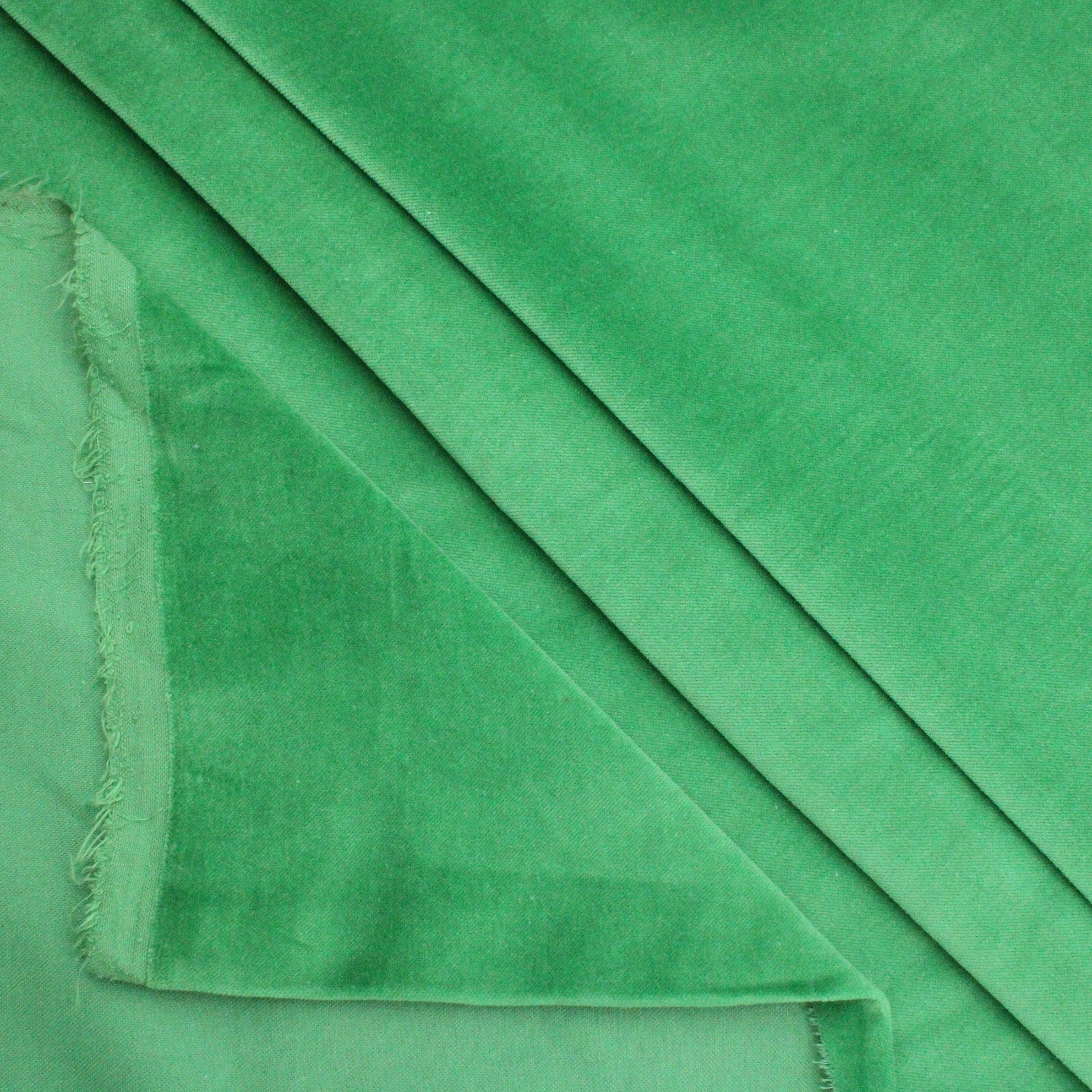 Genoa Pure 100% Cotton Velvet Upholstery Fabric - Emerald – Lullabee ...