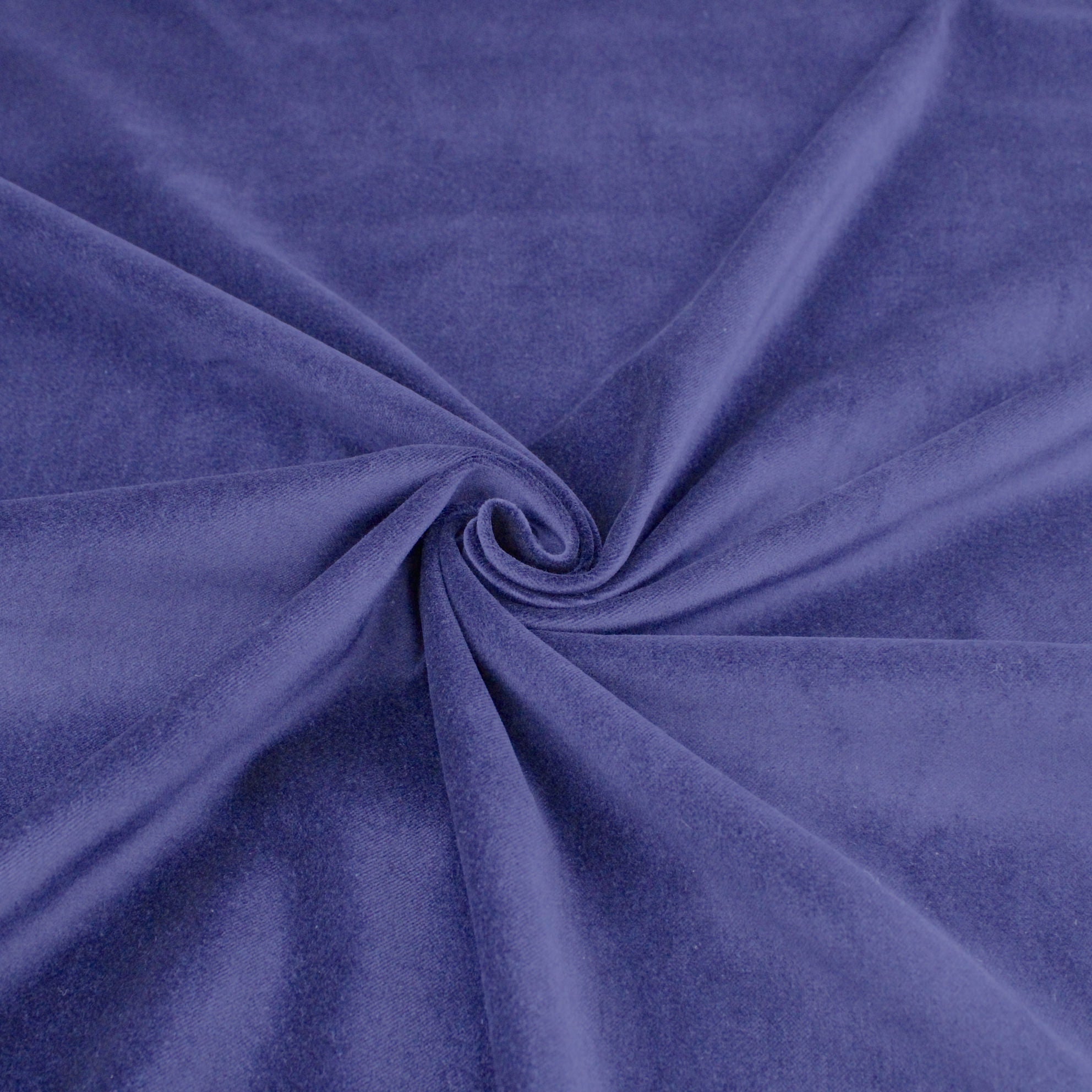 Genoa Pure 100% Cotton Velvet Upholstery Fabric - Navy – Lullabee Fabrics