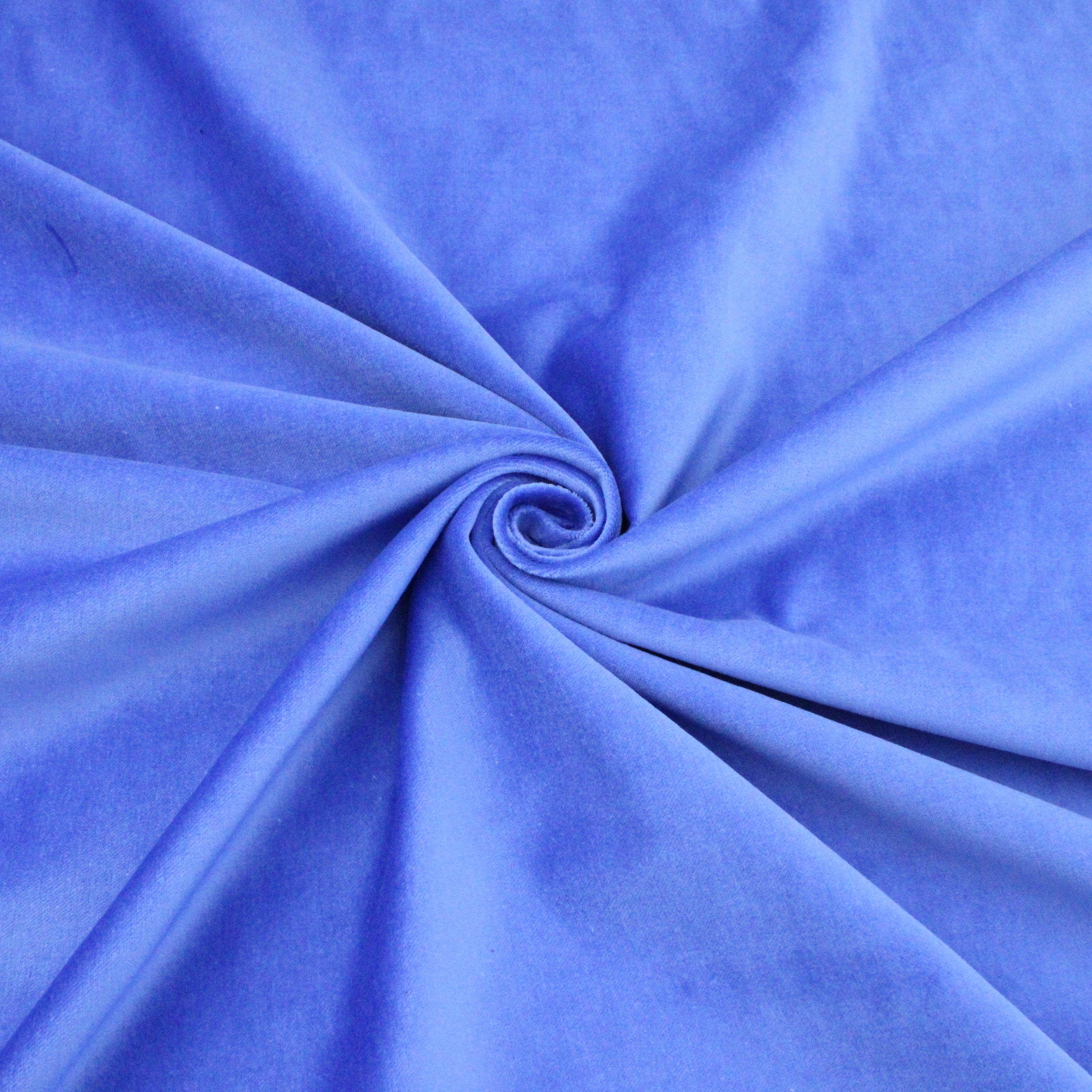 Genoa Pure 100% Cotton Velvet Upholstery Fabric - Royal Blue – Lullabee ...