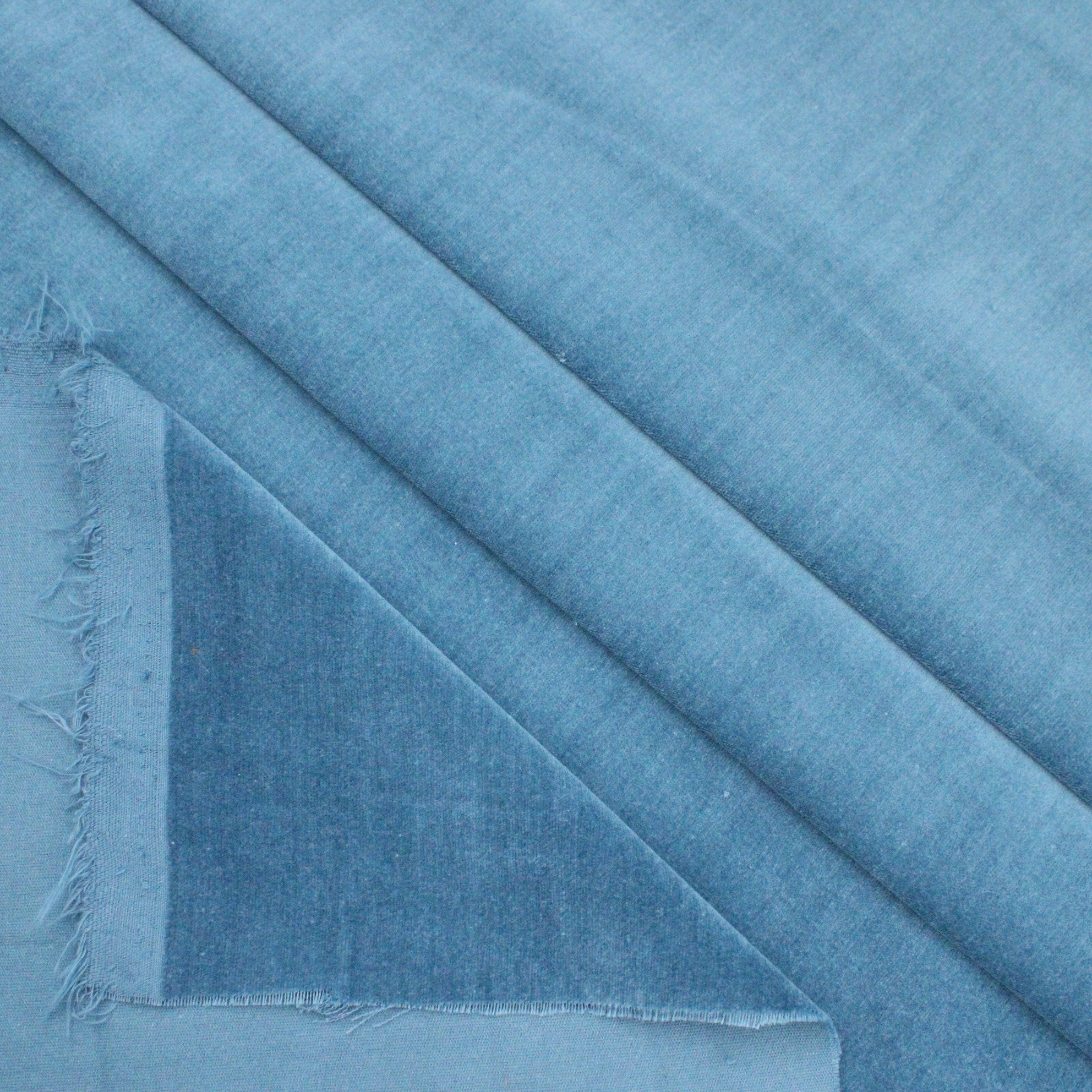 Genoa Pure 100% Cotton Velvet Upholstery Fabric - Teal – Lullabee Fabrics