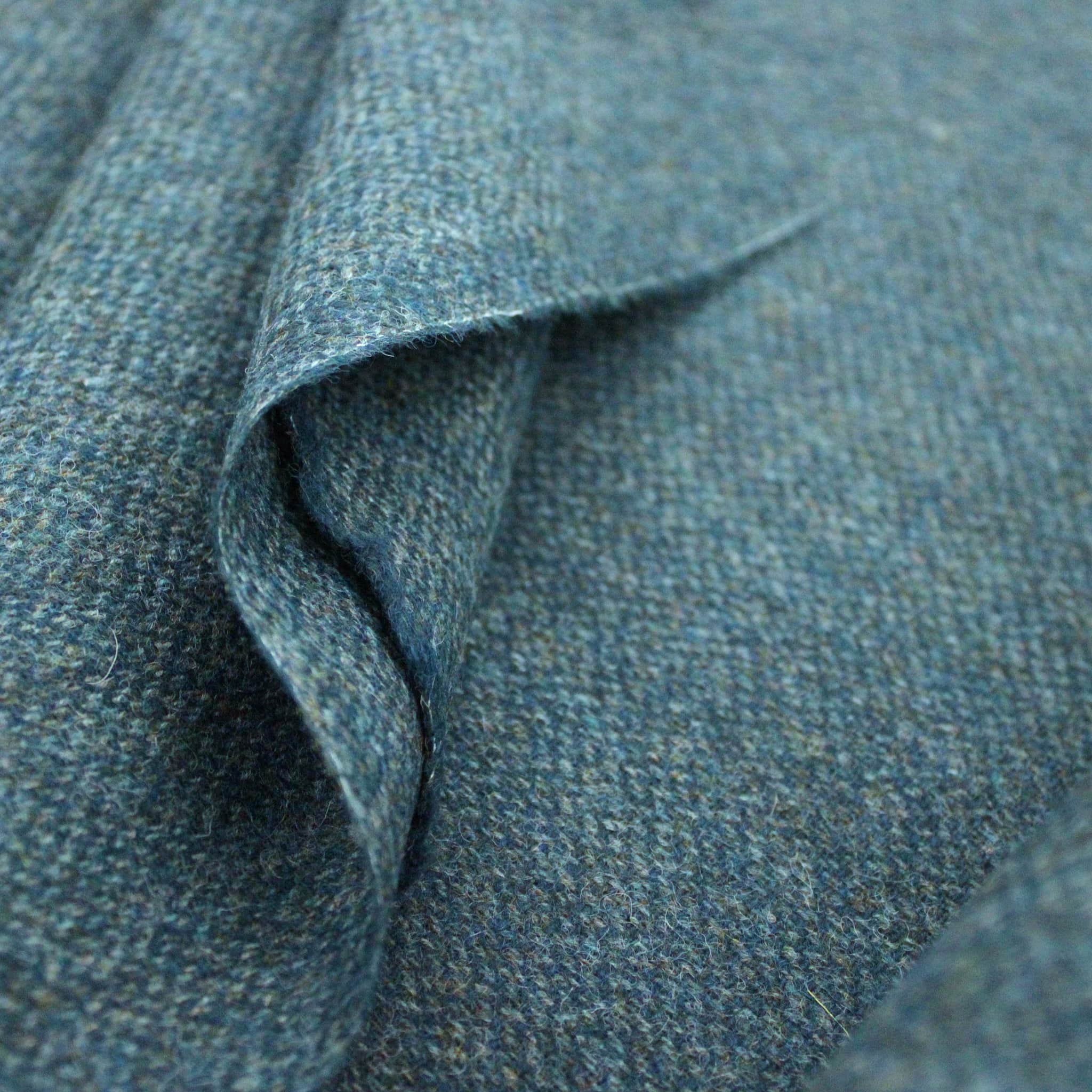 Italian Pure Wool Coating Jacketing and Suiting - Teal Tweed – Lullabee ...
