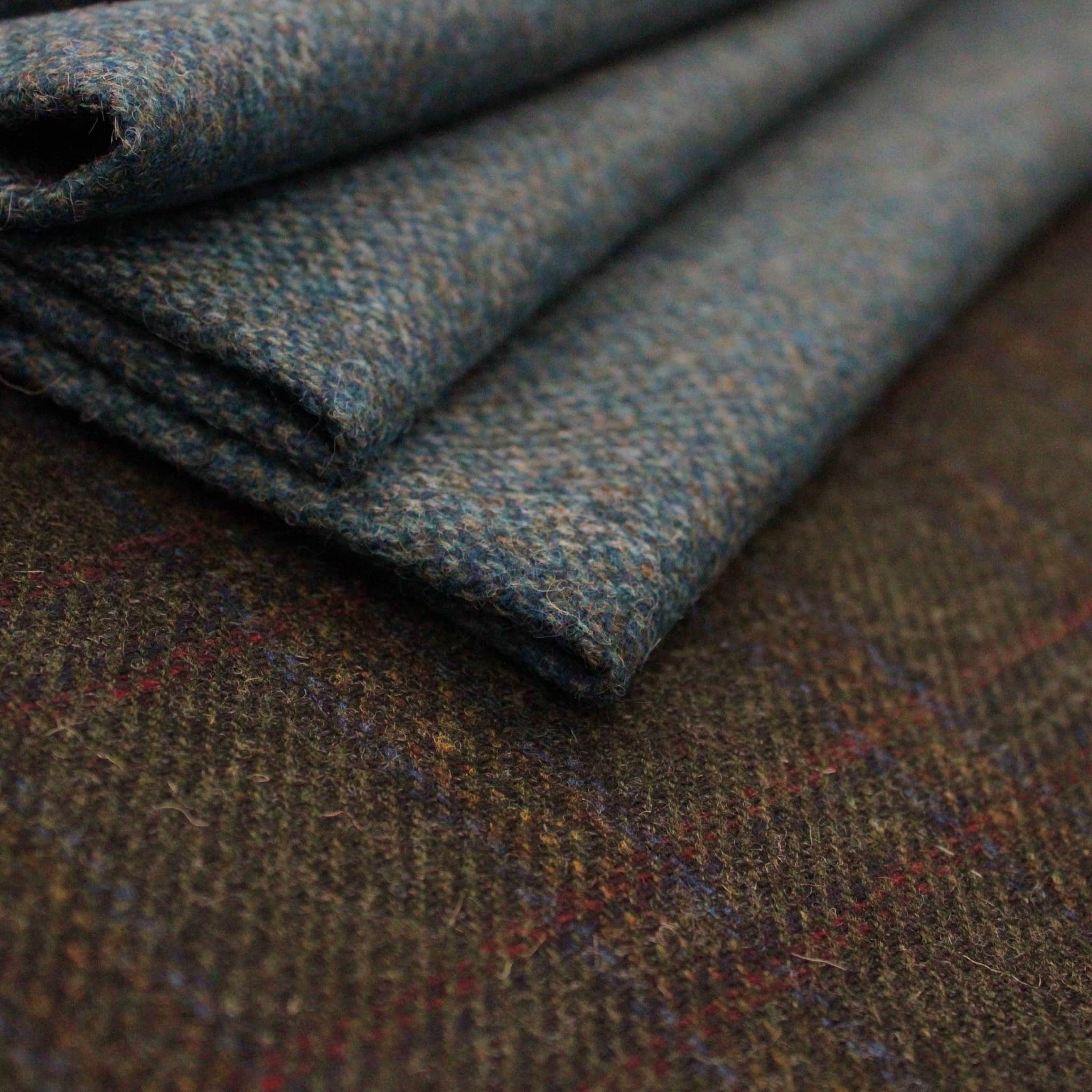 Italian Pure Wool Coating Jacketing and Suiting - Teal Tweed – Lullabee ...