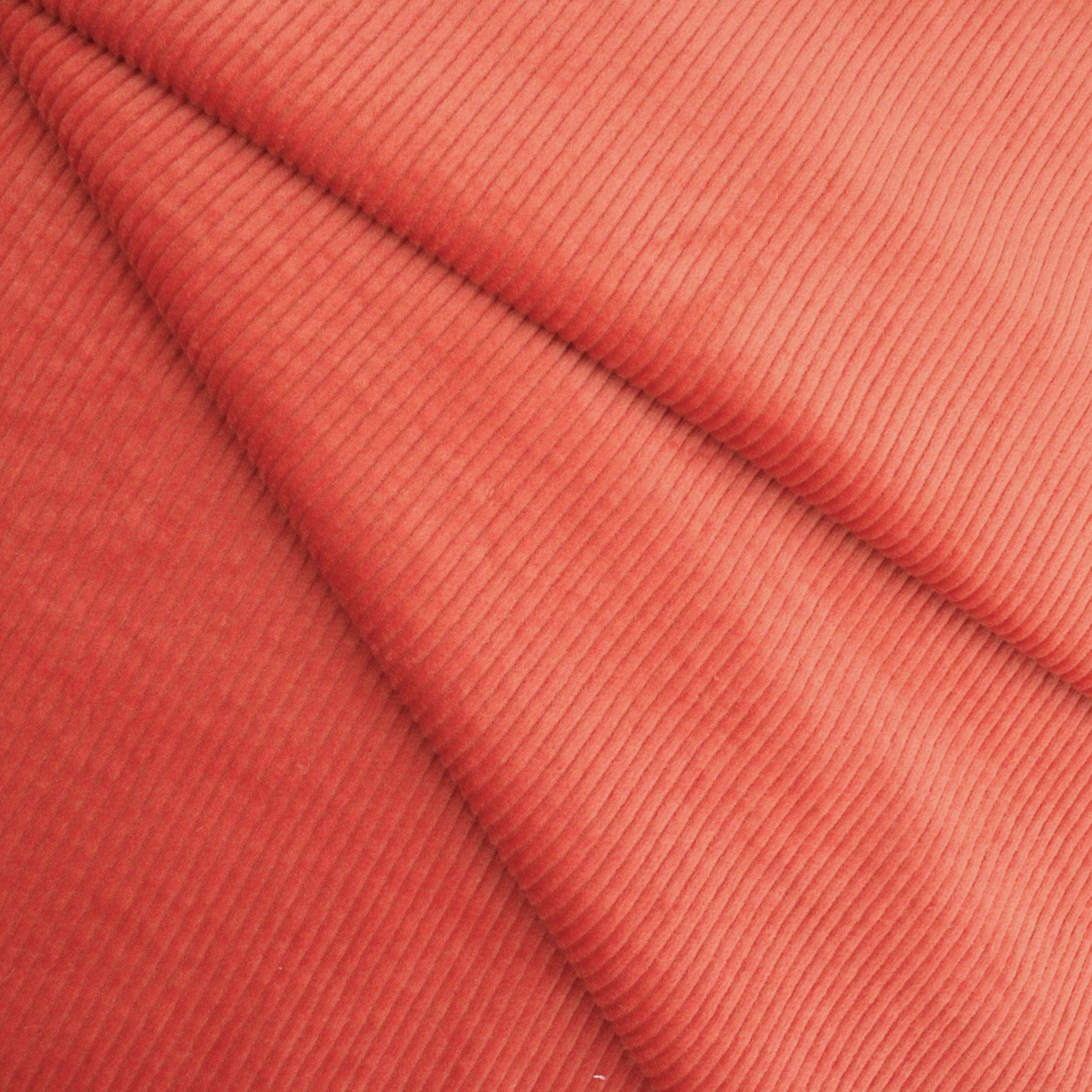 Jumbo 6 Wale Stretch Cotton Corduroy - Flame – Lullabee Fabrics