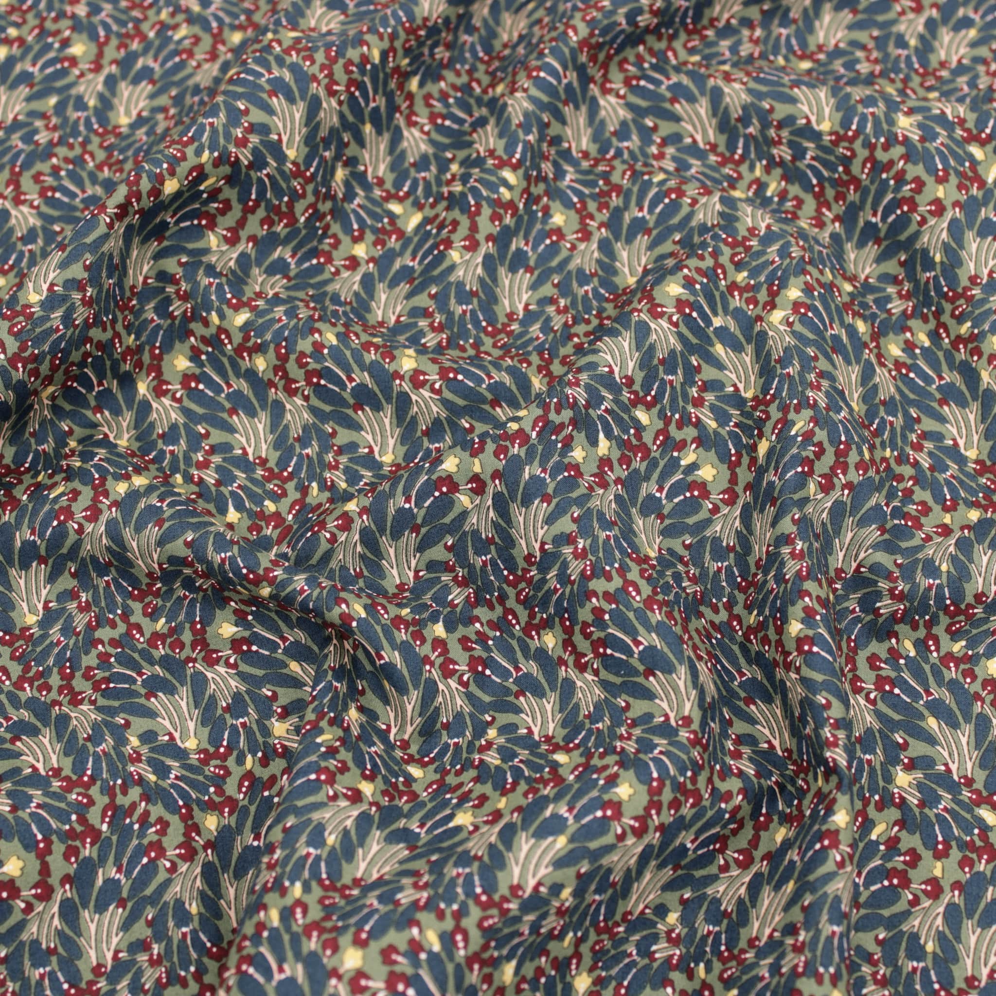 Layla Soft Pima Cotton Lawn - Teal in Bloom – Lullabee Fabrics