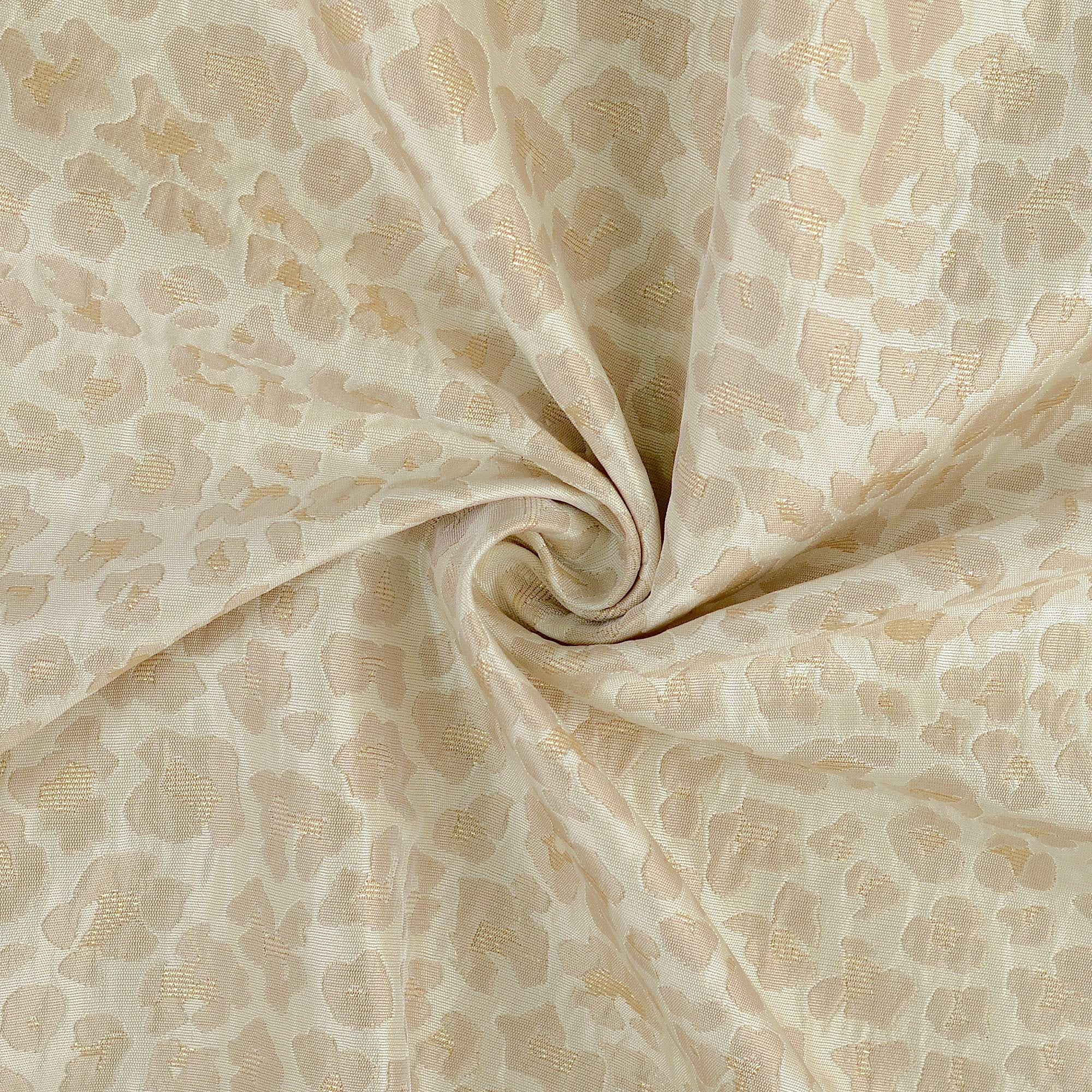 Luxe Leopard Print Lurex Jacquard Dressmaking Fabric - Gold – Lullabee ...