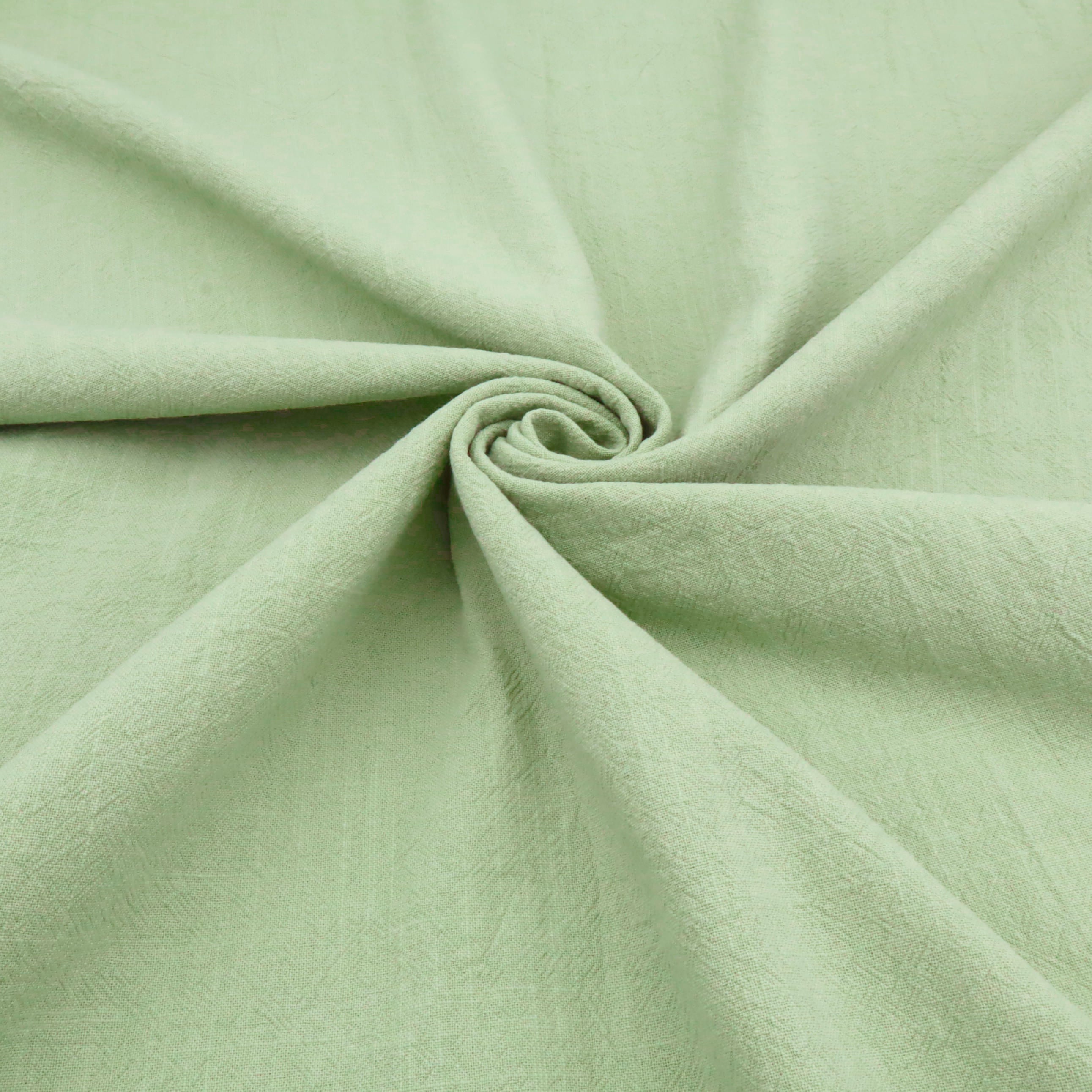 Melody Stonewashed Cotton Dressmaking Fabric - Mint Green – Lullabee ...