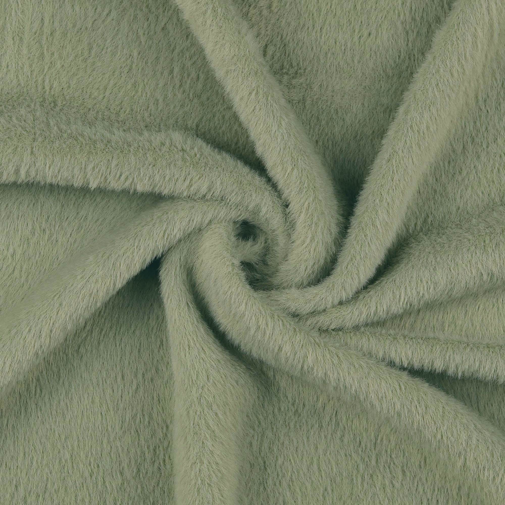 Mode Fake Faux Fur Short Pile Luxury Coating Fabric - Green – Lullabee ...