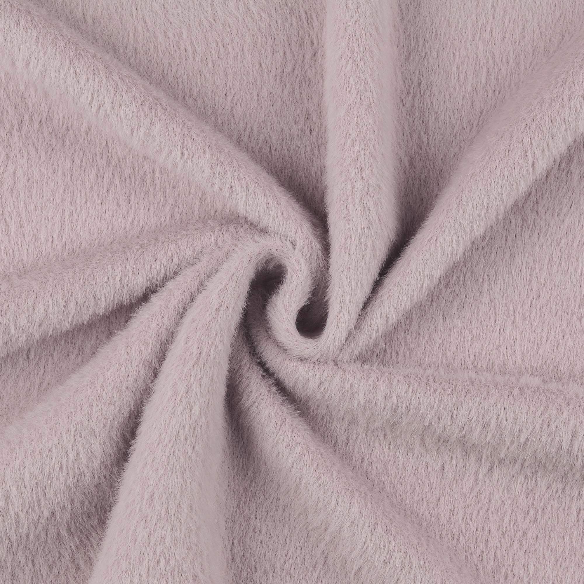 Mode Fake Faux Fur Short Pile Luxury Coating Fabric - Lavender ...