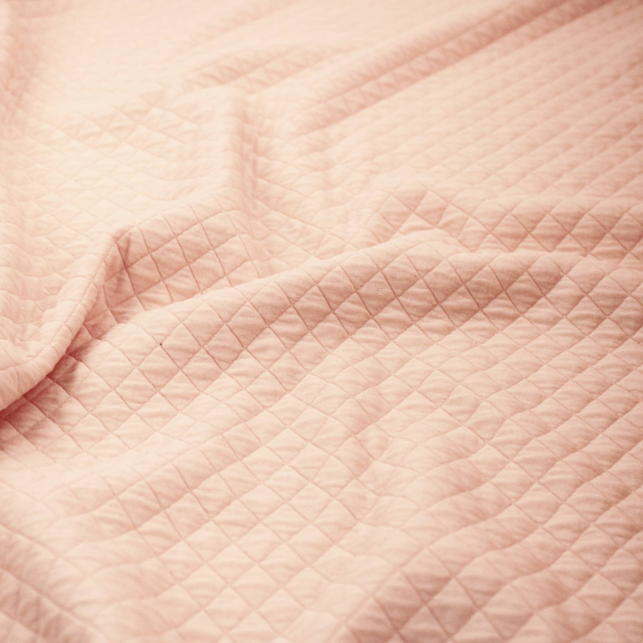 Molly Stretch Mini Diamond Quilted - Peach – Lullabee Fabrics