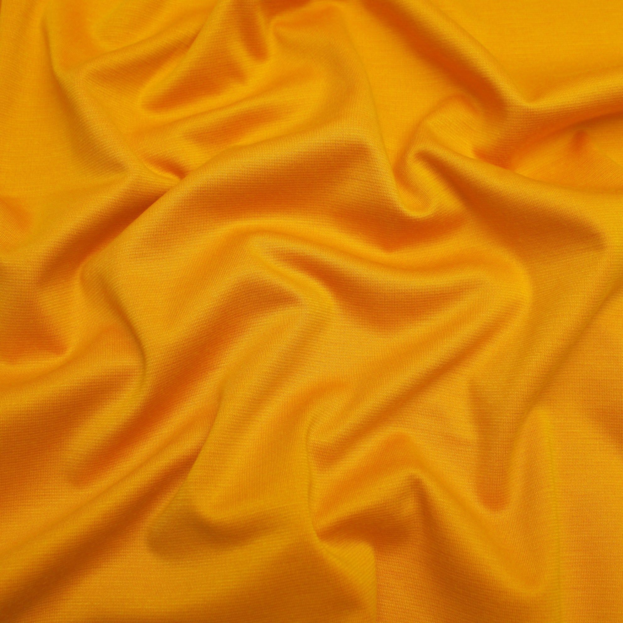 Plain Poly Ponte Roma Double Knit Stretch Jersey Fabric - Ochre ...