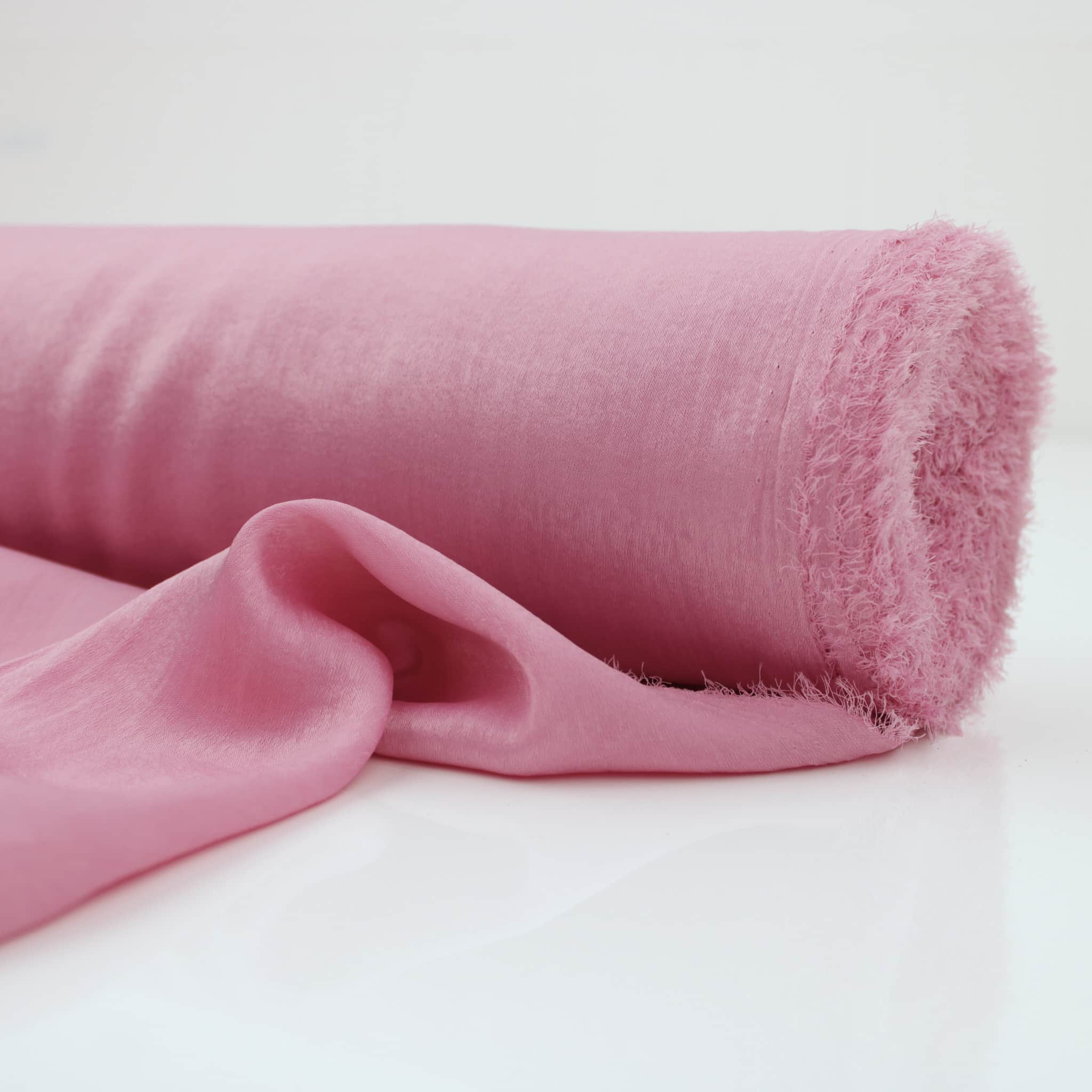 French Plain Silk Velvet Satin - Old Rose – Lullabee Fabrics