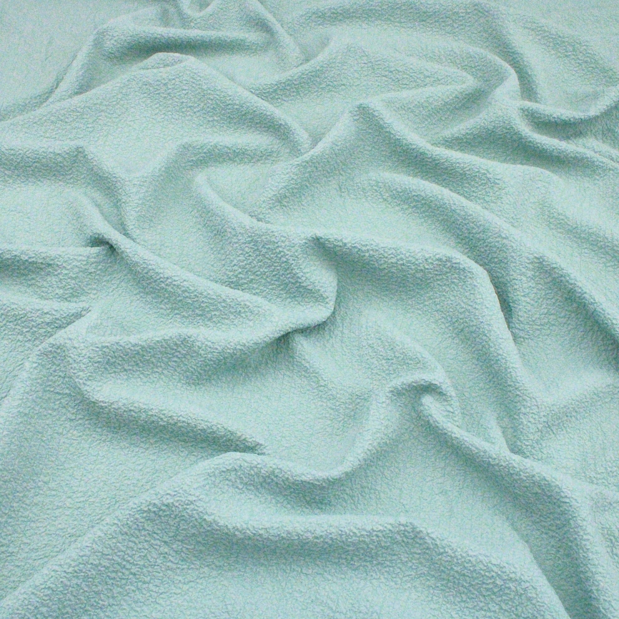 Plain Solid Viscose Rayon Crinkle Seersucker Dressmaking Fabric - Mint – Lullabee Fabrics