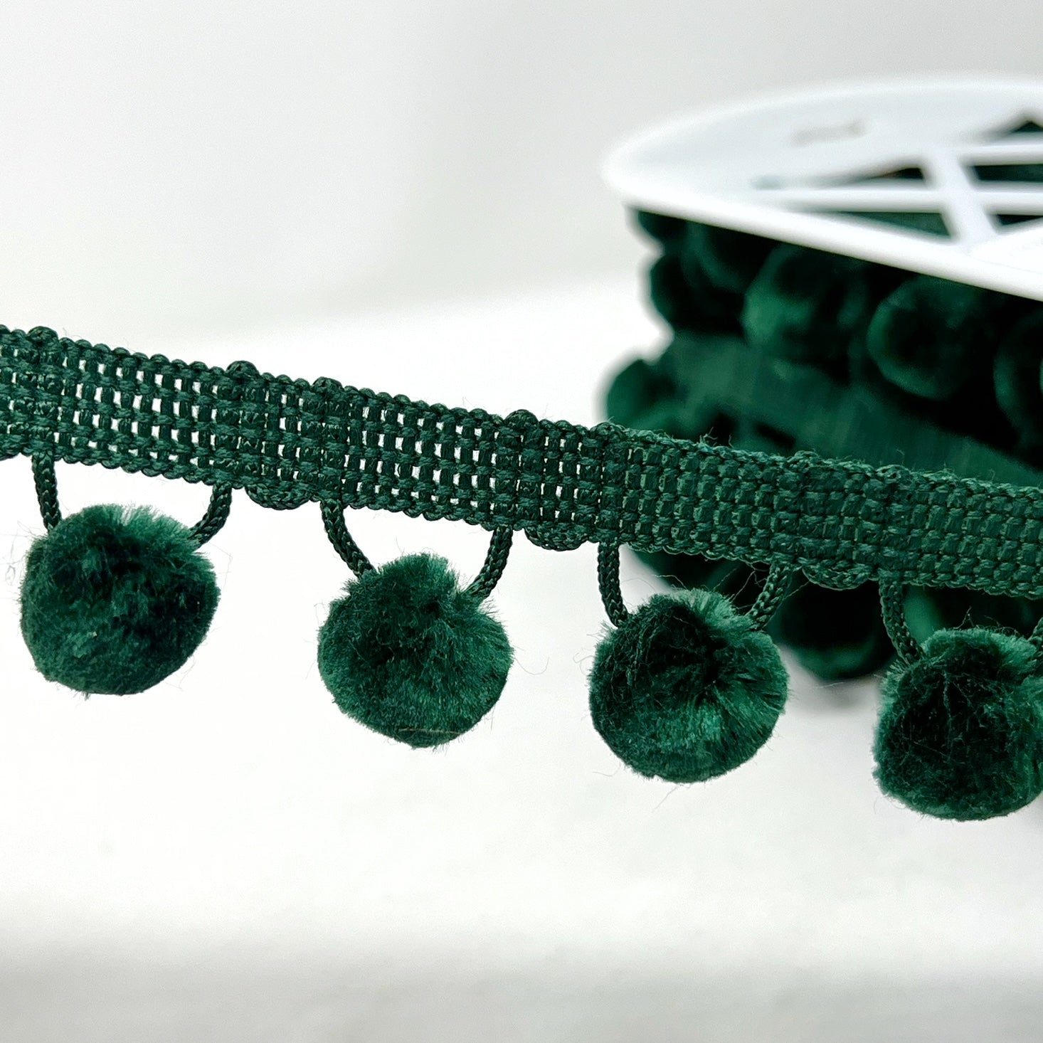 Pom Pom Trim - Soft Tassel Fringe for Sewing & Home Decor - 28mm Bottl ...