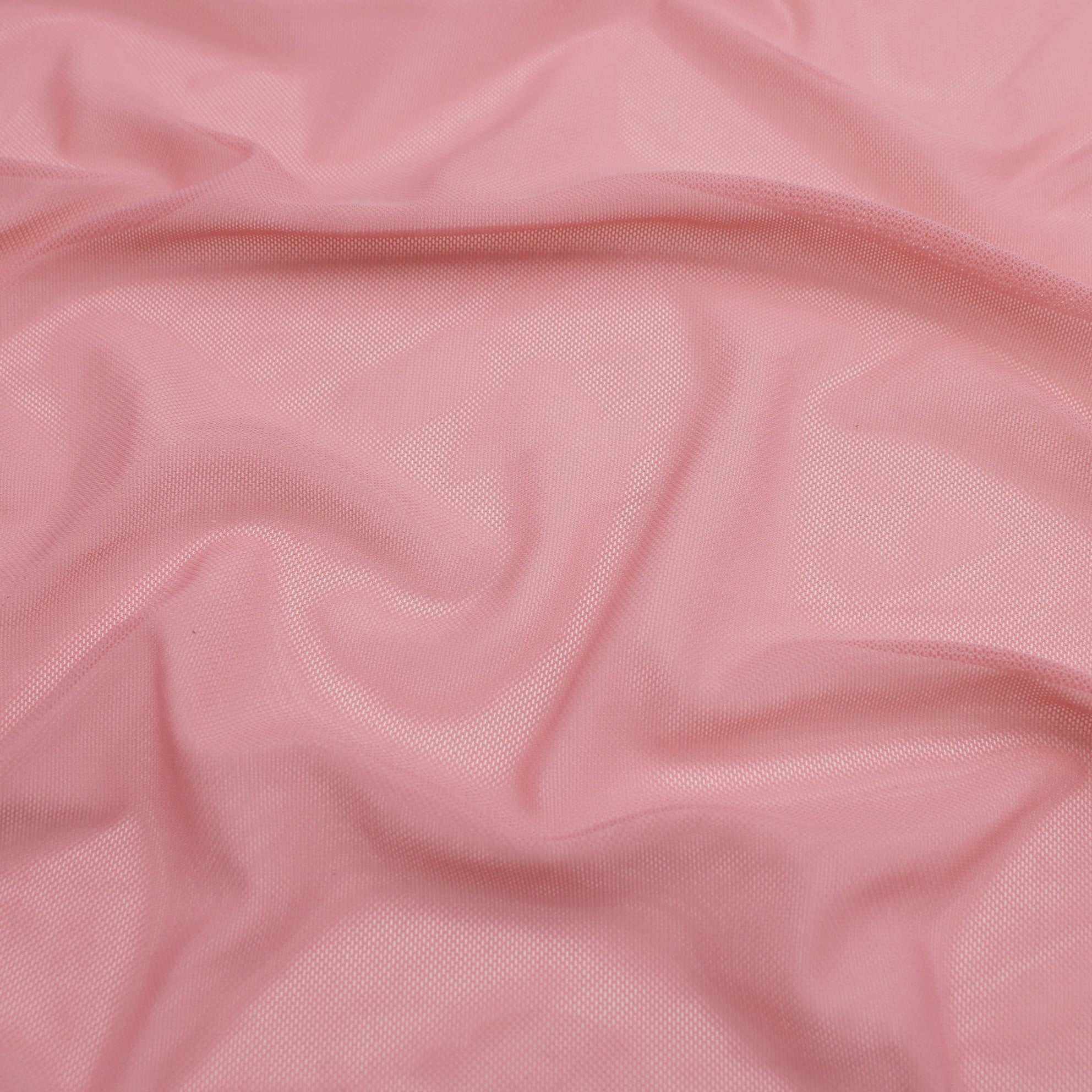 Power Mesh Net 4 Way Stretch Sheer Fabric - Light Rose – Lullabee Fabrics