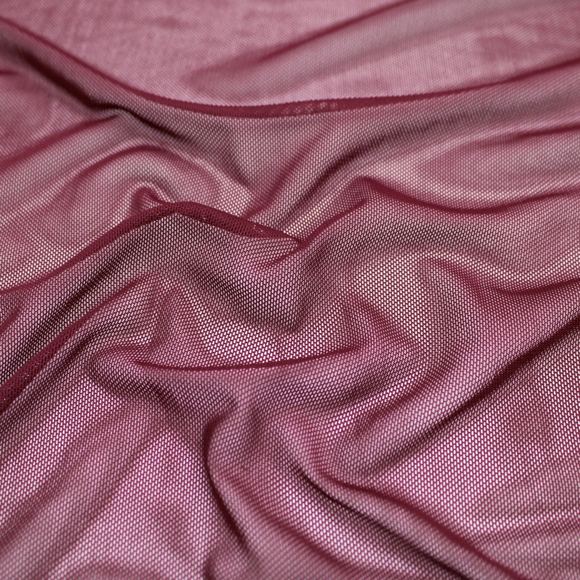Power Mesh Net 4 Way Stretch Sheer Fabric - Mulberry – Lullabee Fabrics