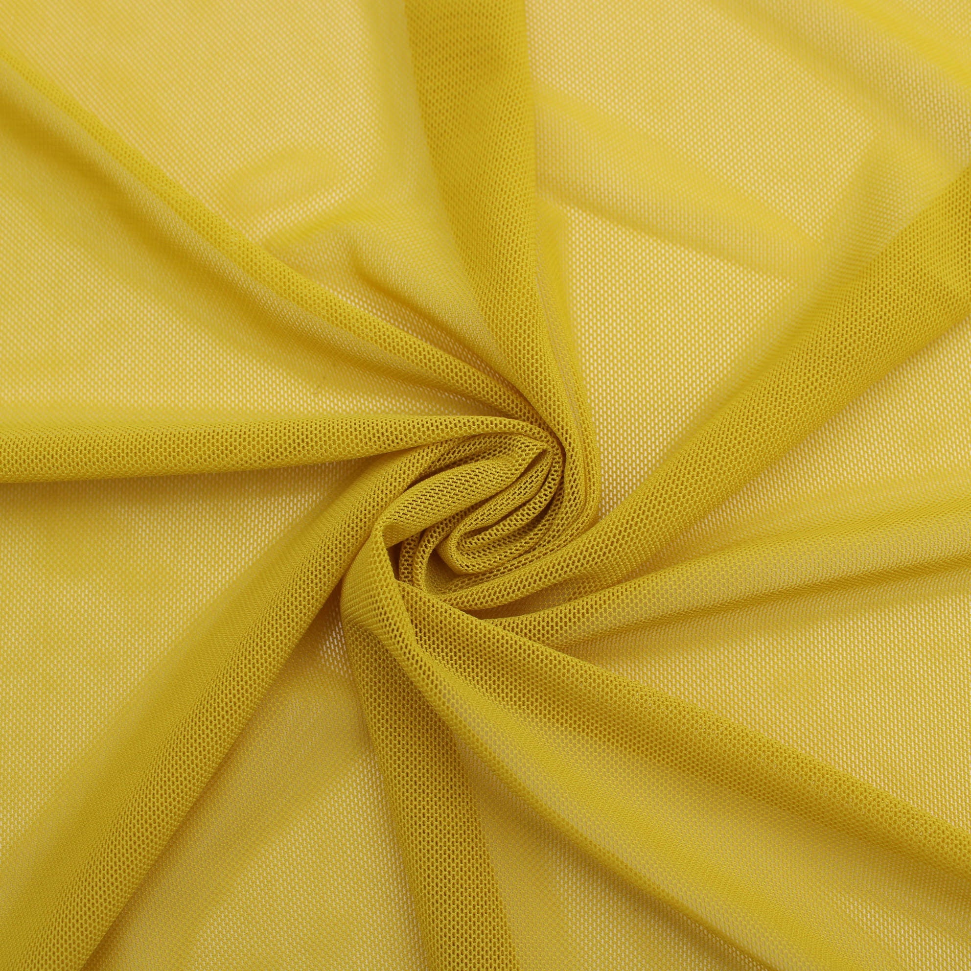 Power Mesh Net 4 Way Stretch Sheer Fabric - Ochre – Lullabee Fabrics