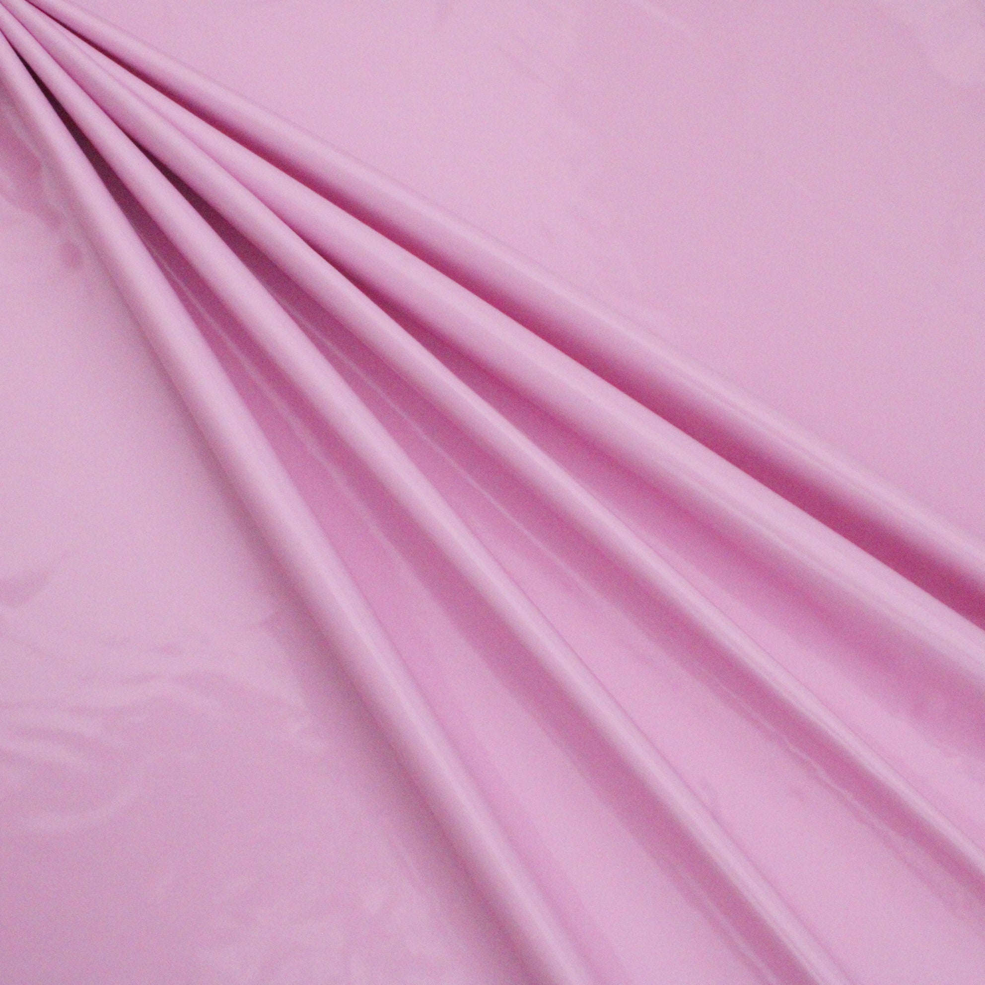 PVC Plain Shiny Vinyl Gloss Costume Coating Fabric - Ballet Pink ...