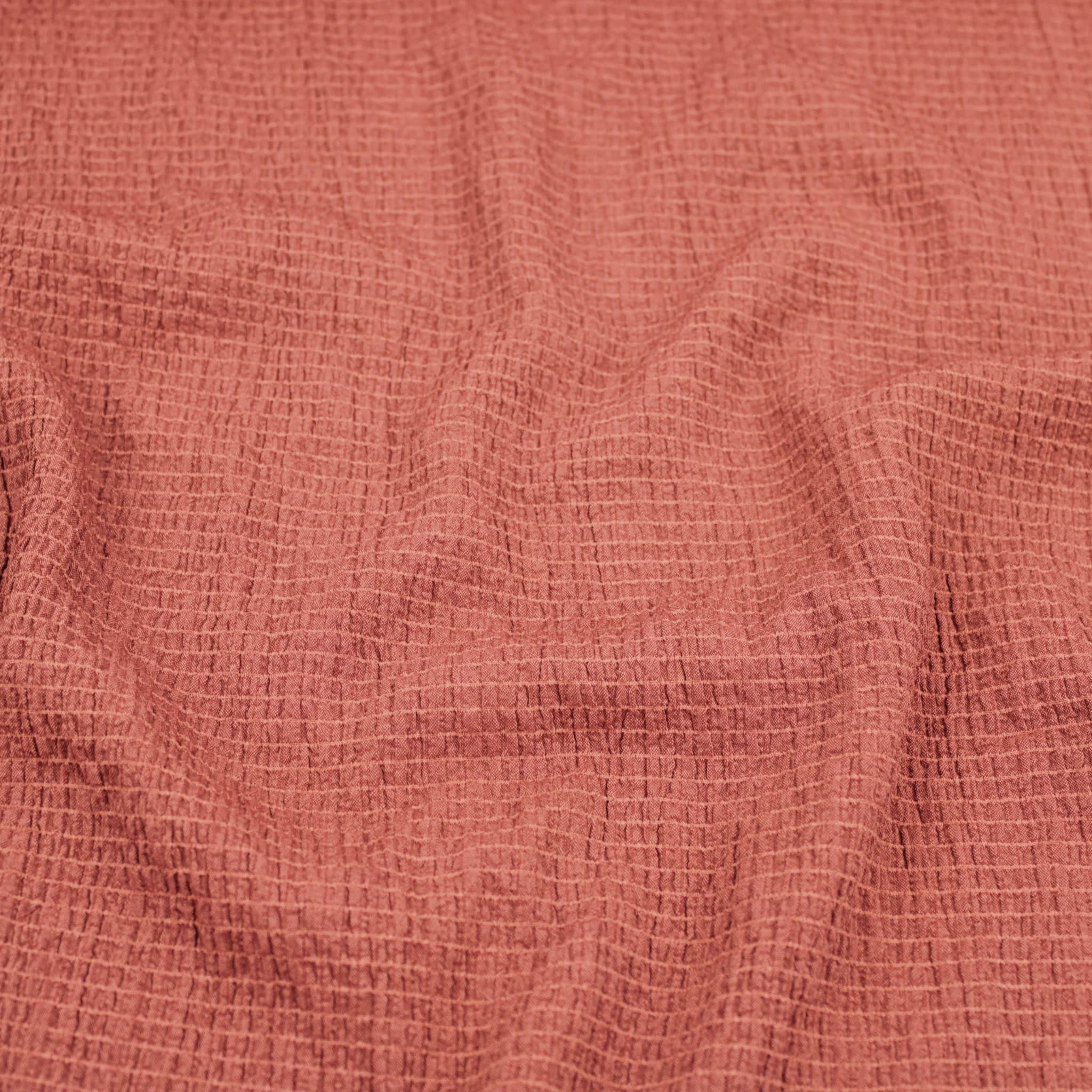 Plain Solid Rayon Crinkle Seersucker - Rust – Lullabee Fabrics