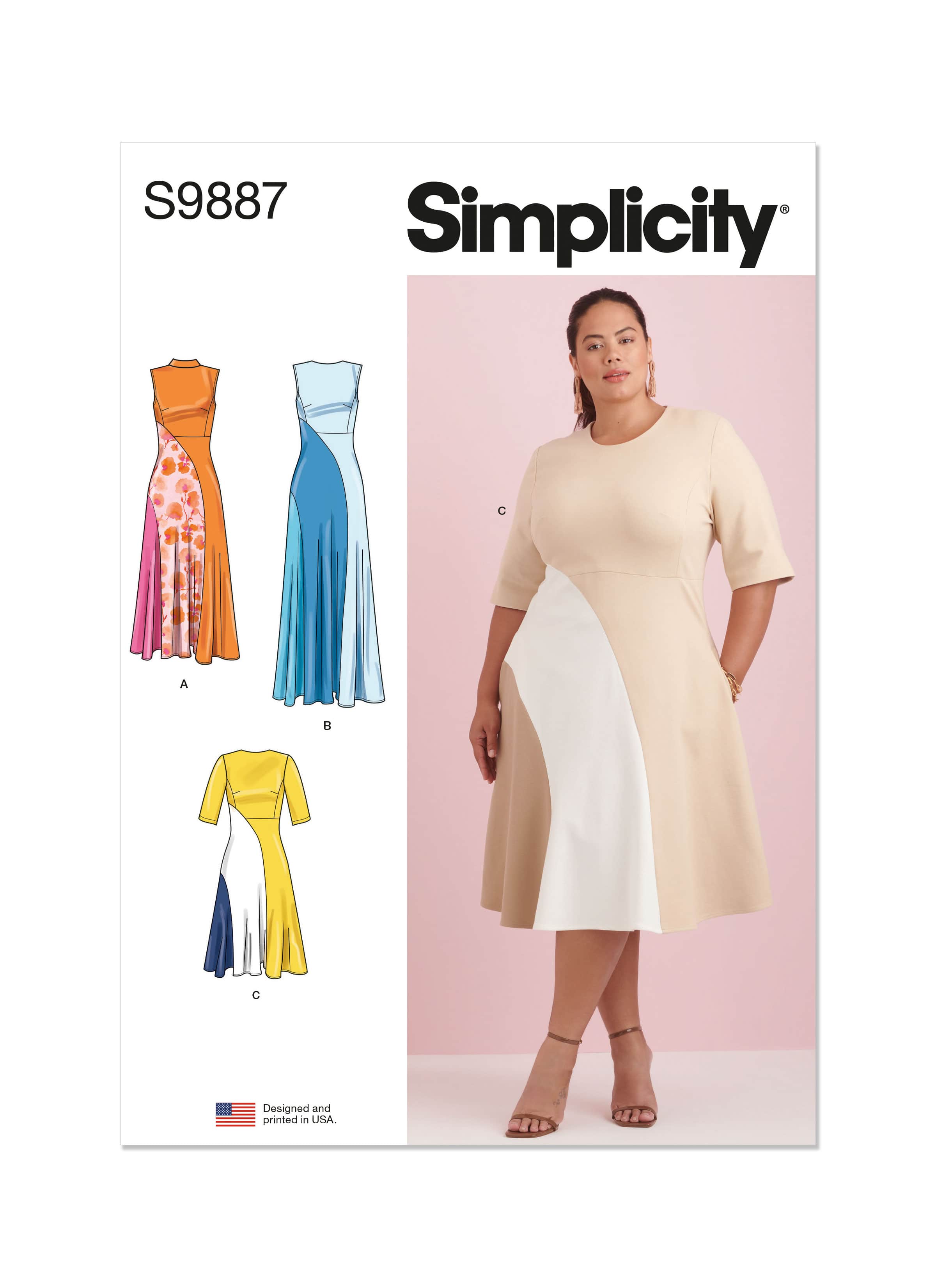 Simplicity Womens Dress with Length Variations Sewing Pattern S9887 ...