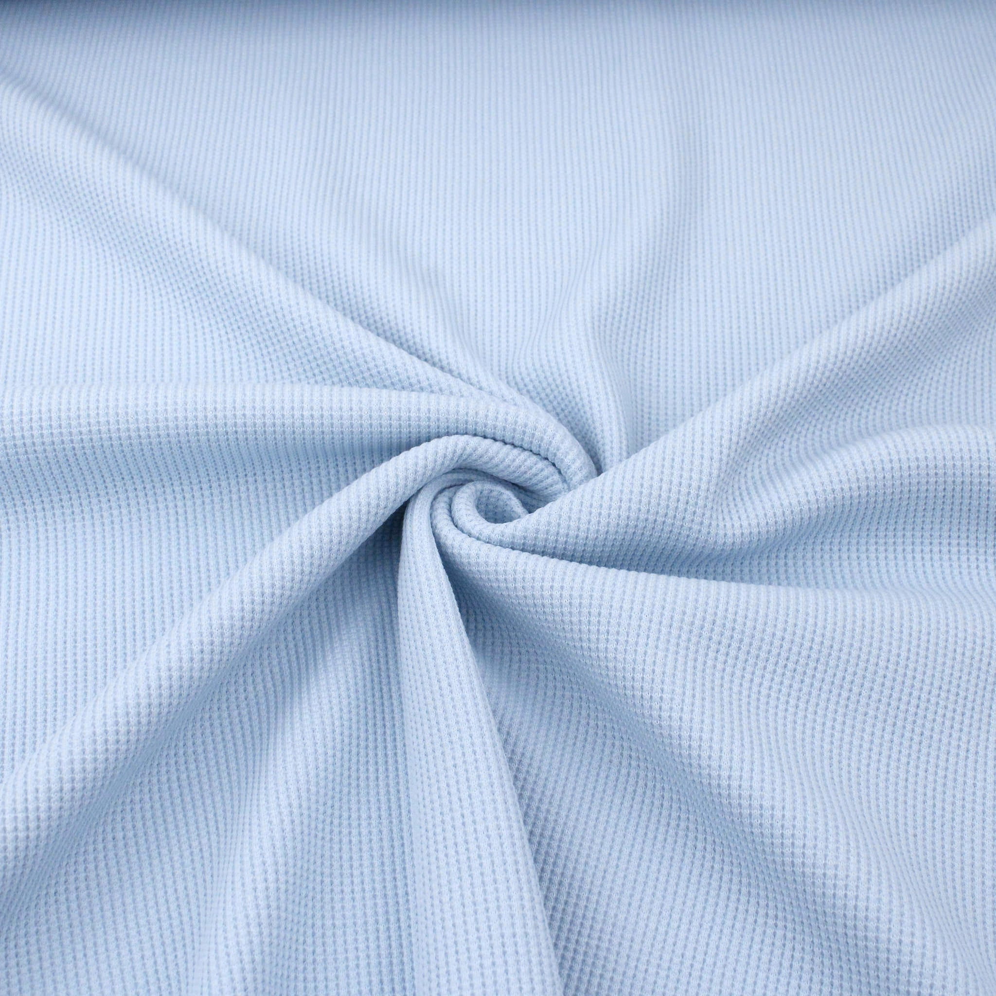 Small Waffle Cotton Jersey - Light Blue – Lullabee Fabrics