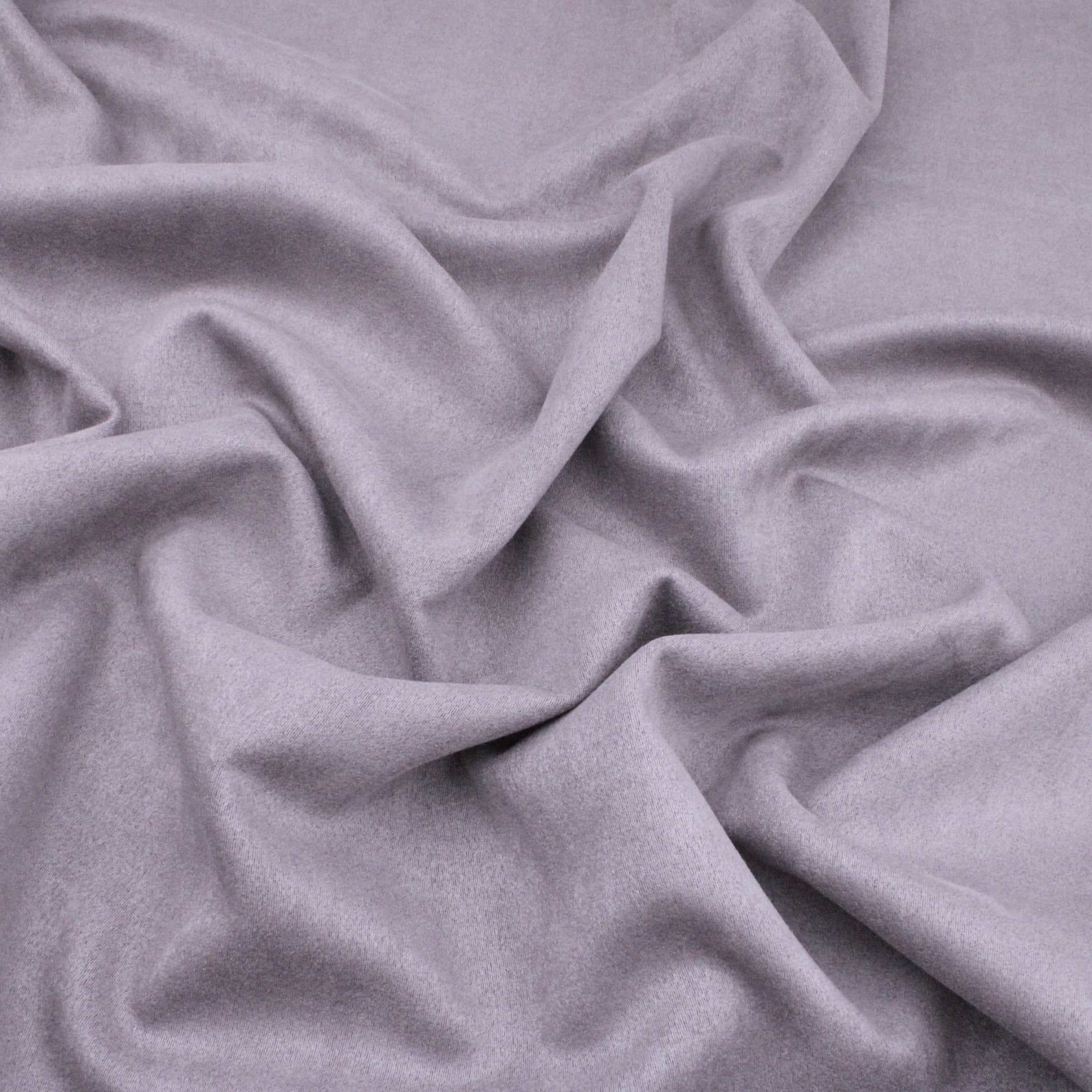 Texas Heavy Faux Scuba Suede Stretch Knit Fabric - Smoky Grey ...