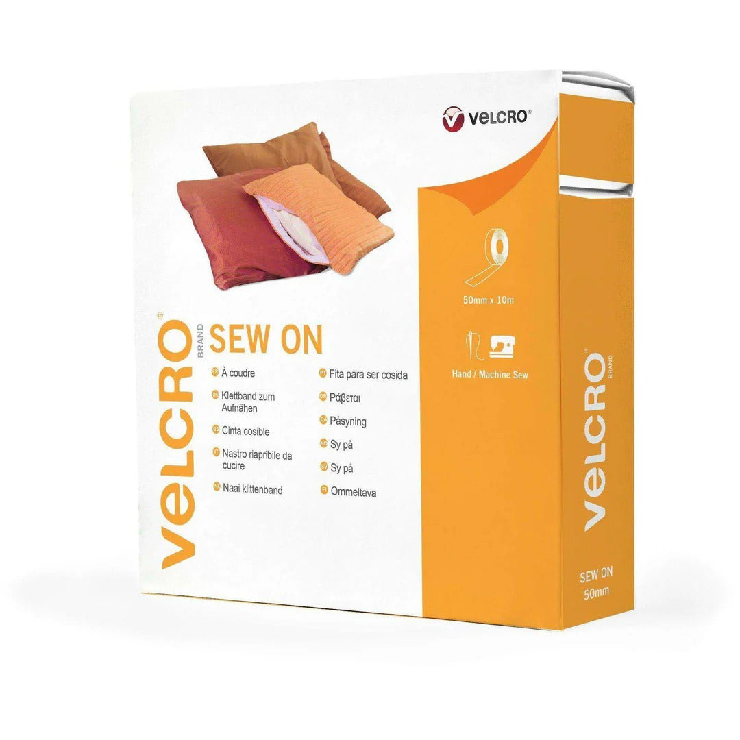 VELCRO® Brand Sew On Tape | Heavy-Duty Hook & Loop Fabric Fastener - 5 ...