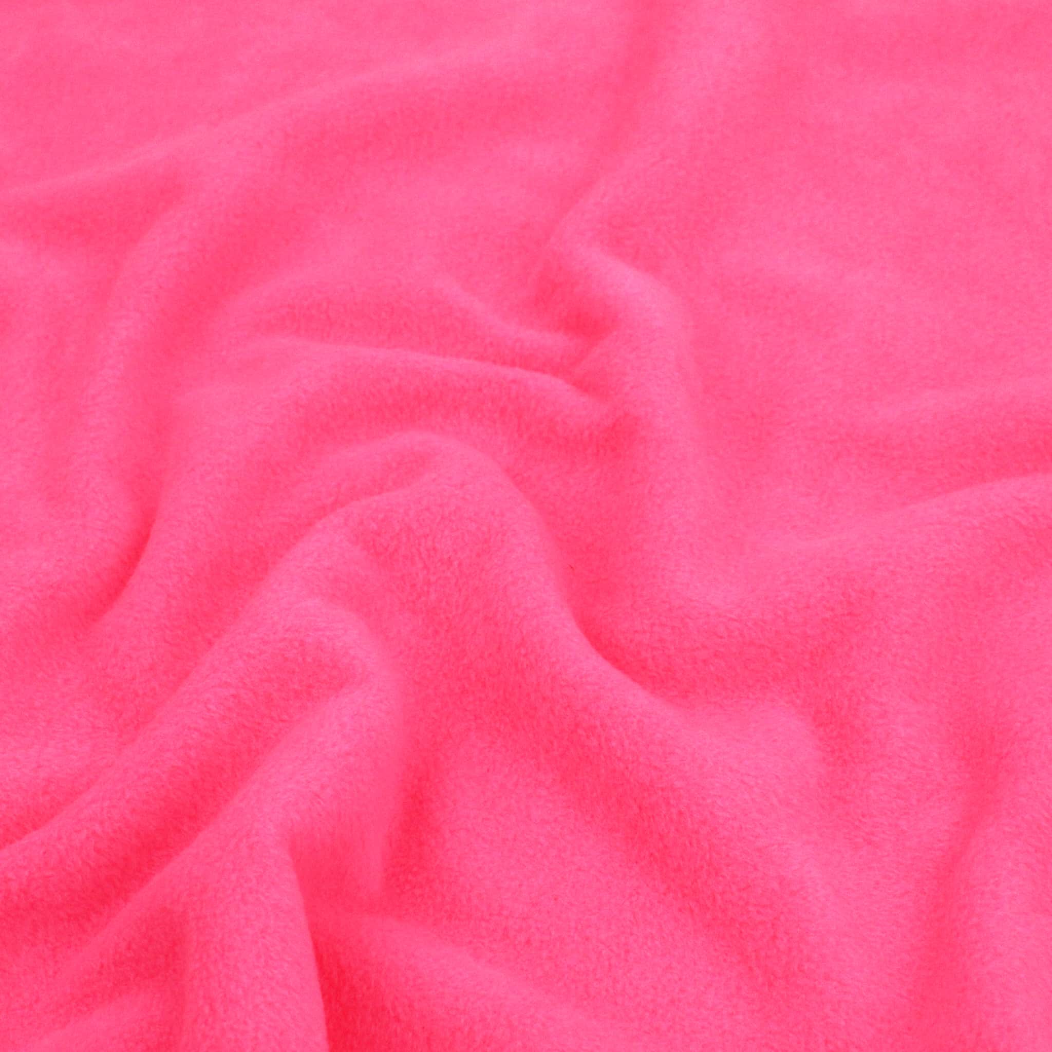 Warm Anti Pill Polar Fleece - Neon Pink – Lullabee Fabrics