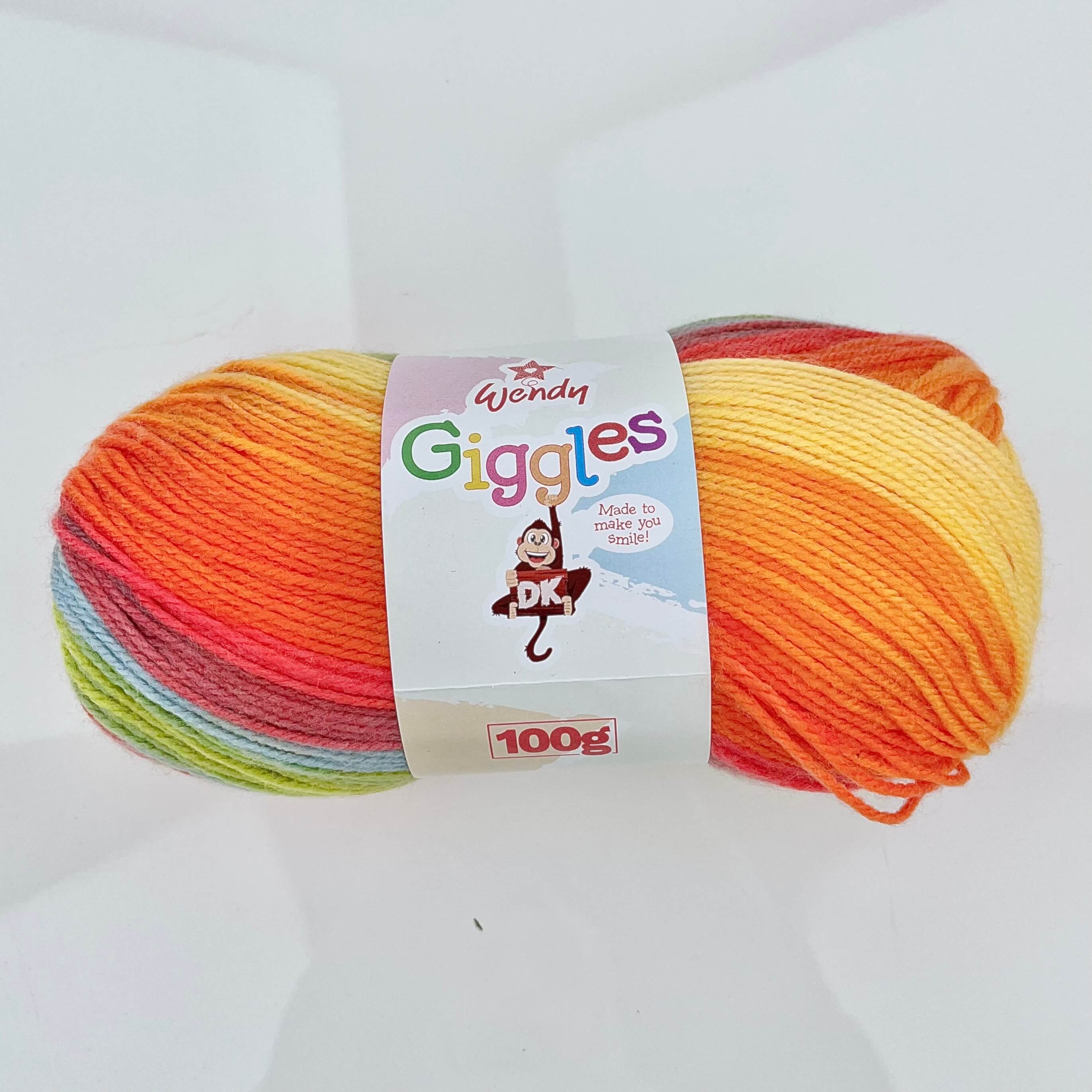 Wendy Wools Giggles DK Acrylic Yarn 100g - WG01 – Lullabee Fabrics