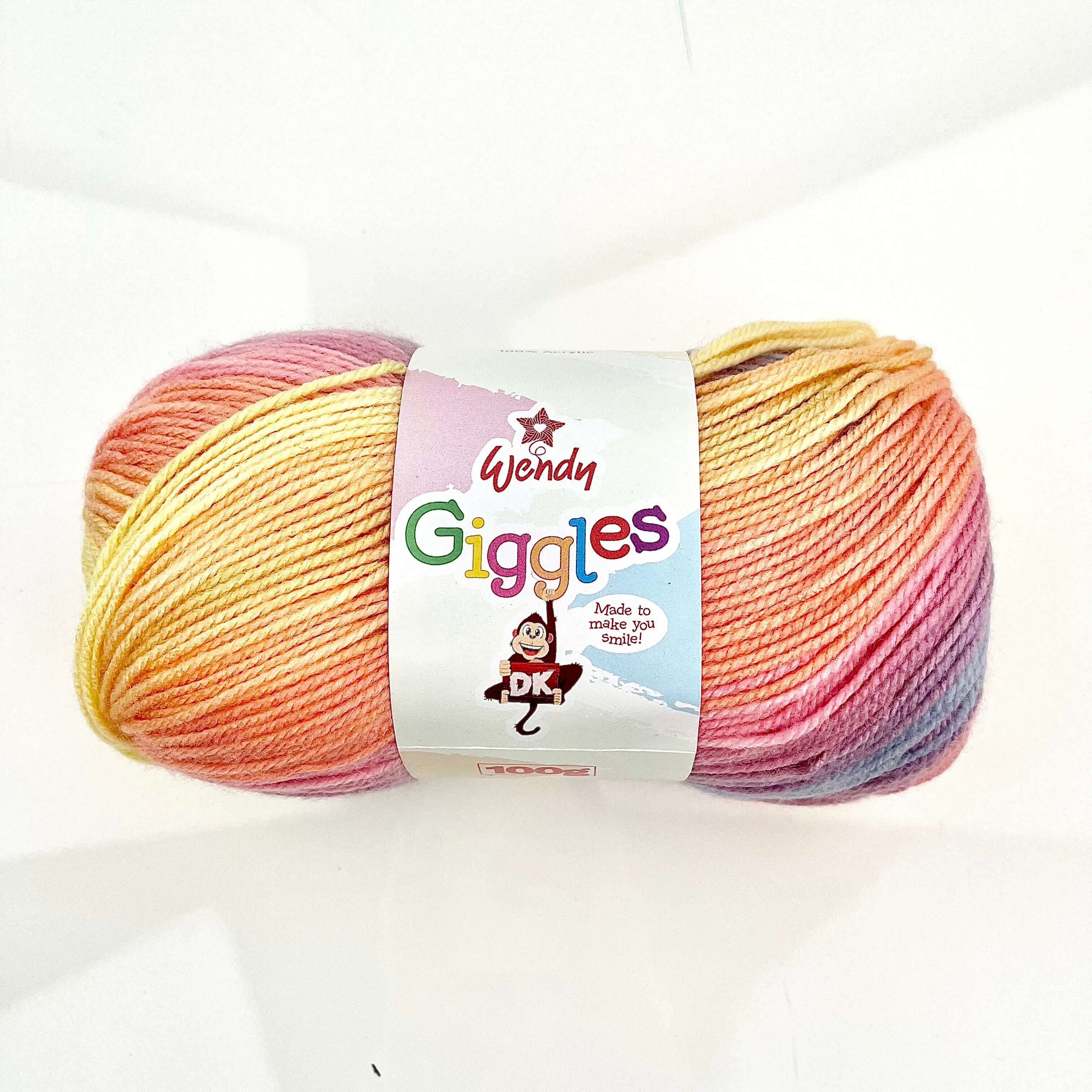 Wendy Wools Giggles DK Acrylic Yarn 100g - WG02 – Lullabee Fabrics