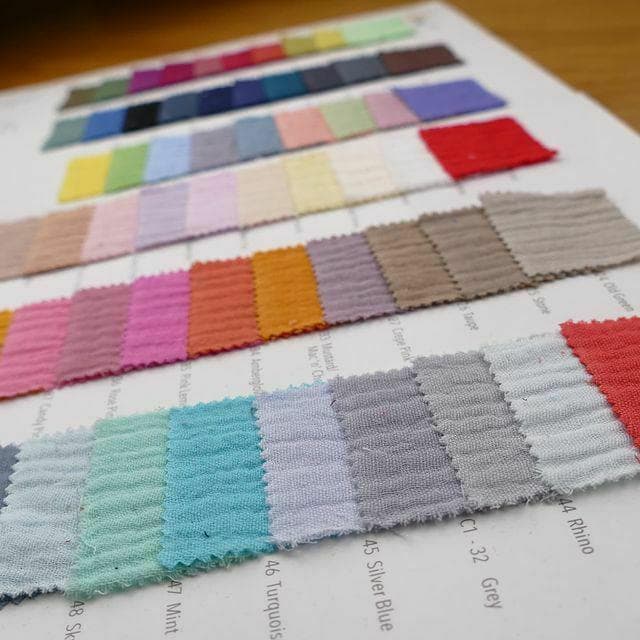 Double Gauze A4 Sample Colour Shades Card – Lullabee Fabrics