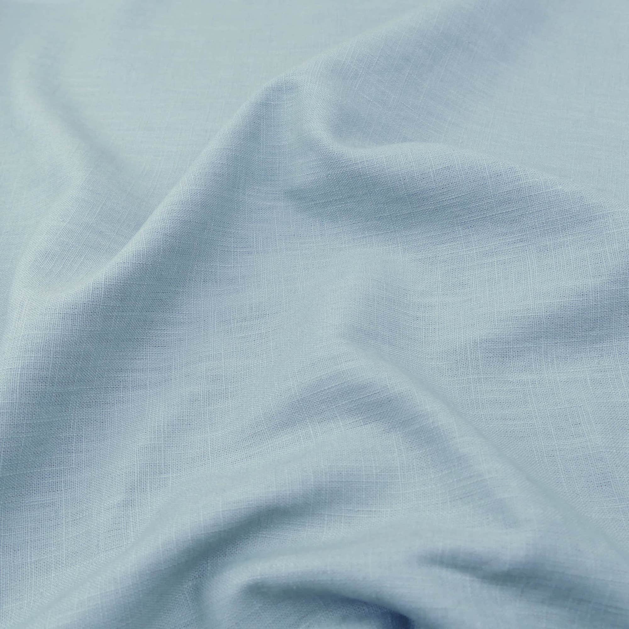 8 oz Washed Natural Linen - Light Blue – Lullabee Fabrics