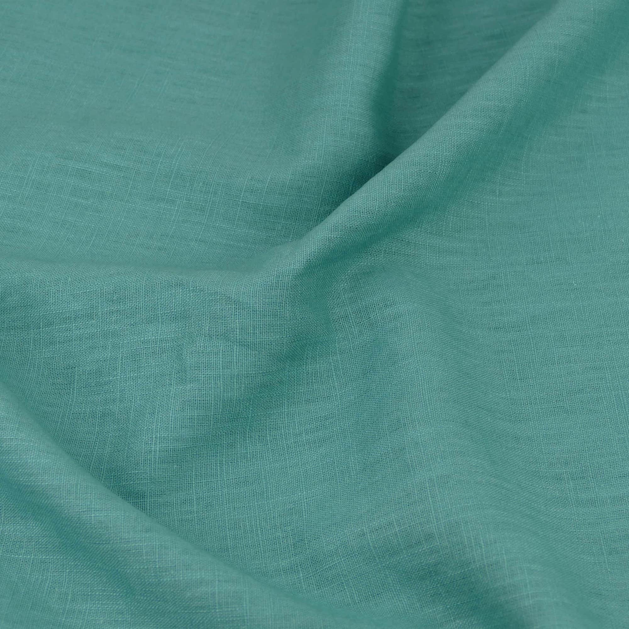 8 oz Washed Natural Linen - Teal – Lullabee Fabrics